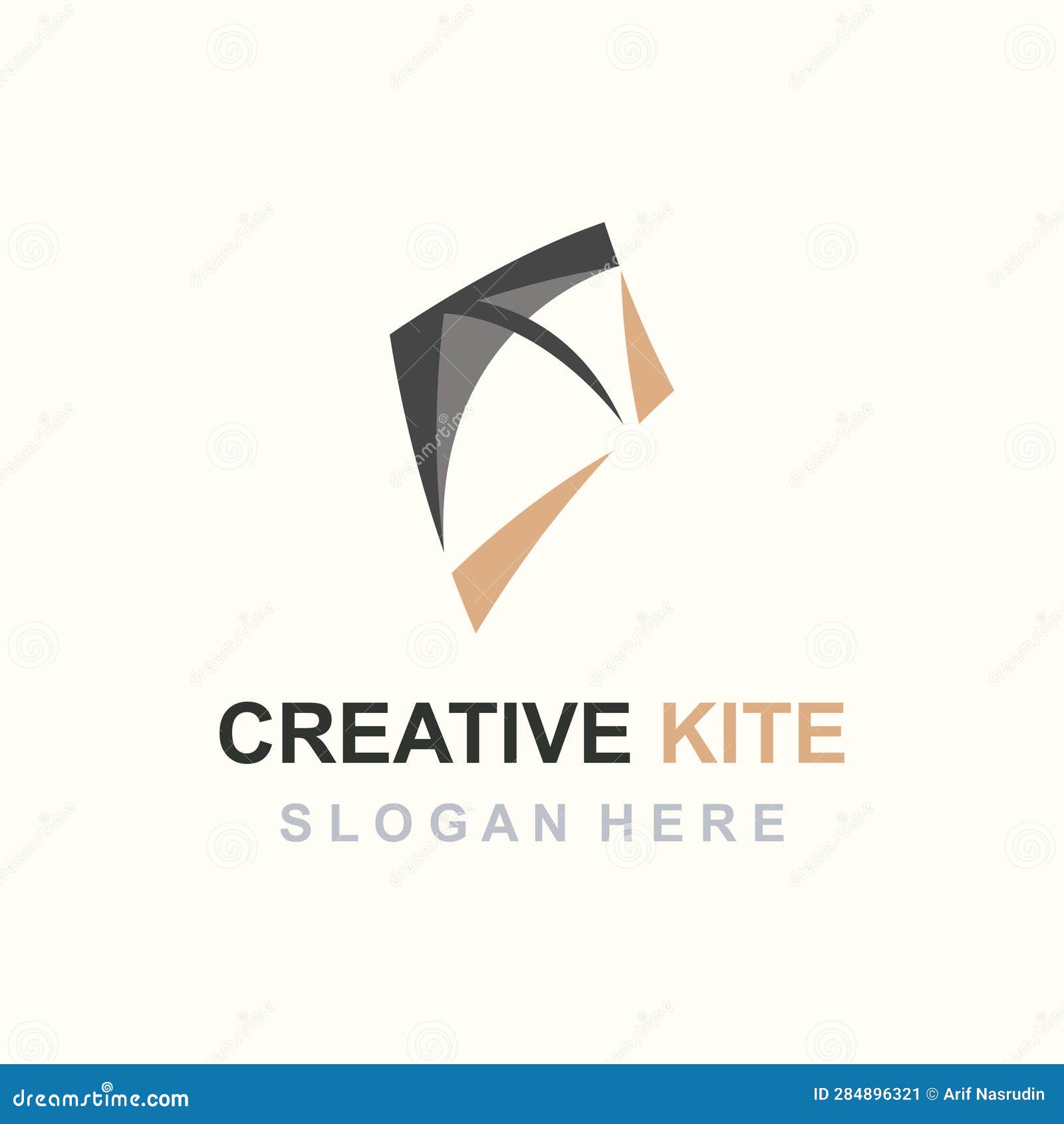 Kite Logo Design, Flying Paper Kite Flat Illustration Vector Company ...