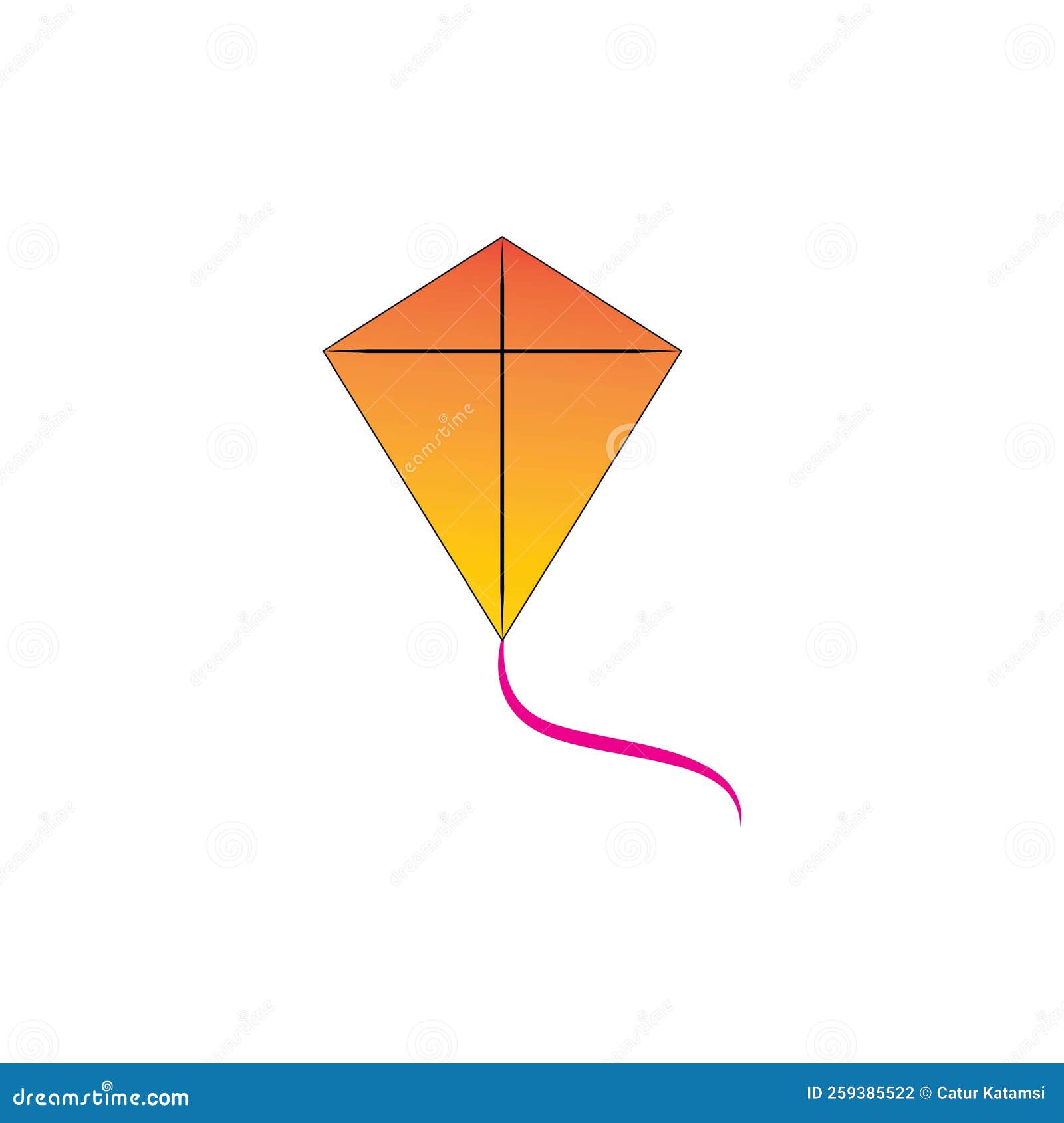 Kite logo design template stock illustration. Illustration of blue ...