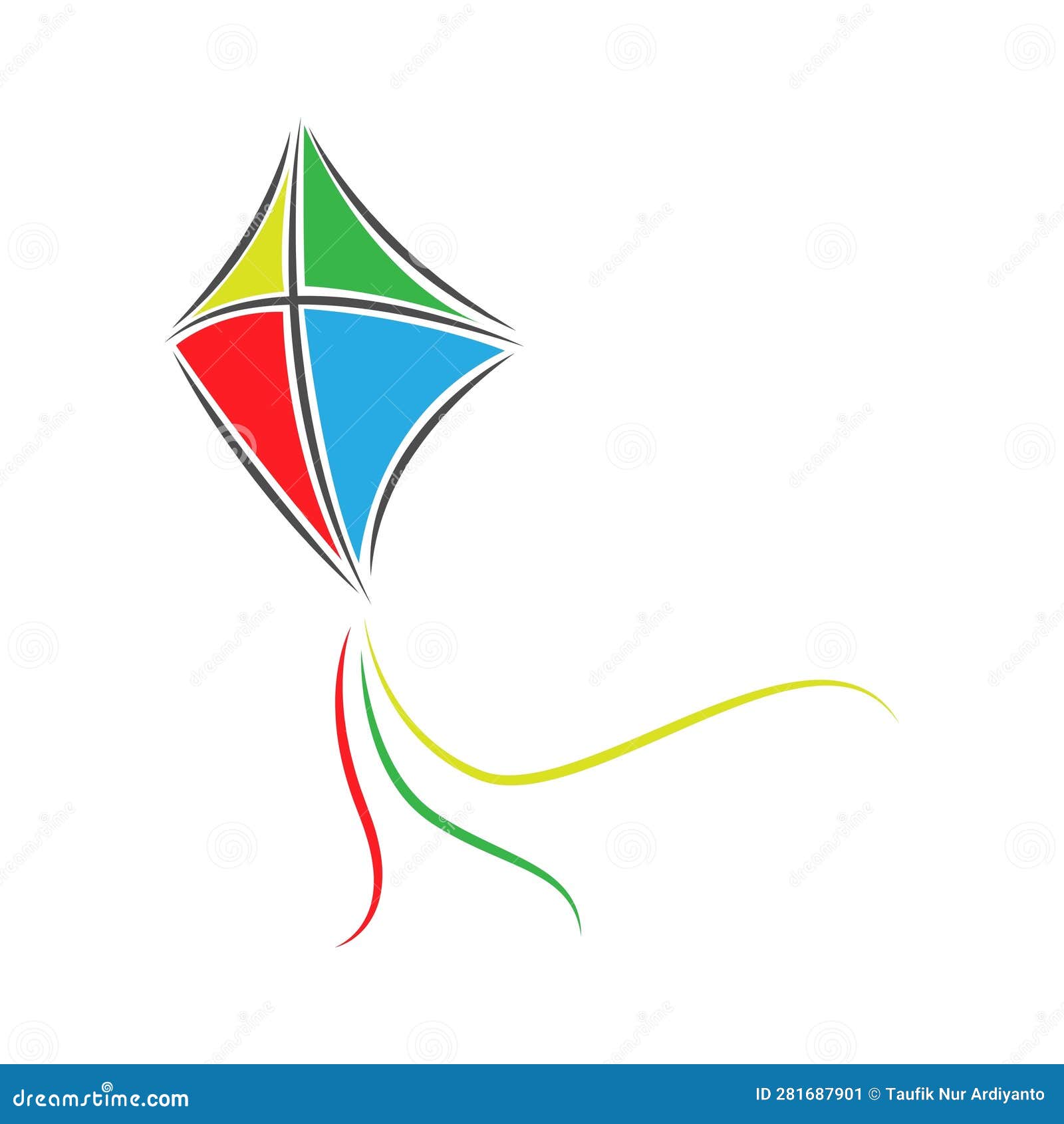 Kite logo icon design stock vector. Illustration of leisure - 281687901