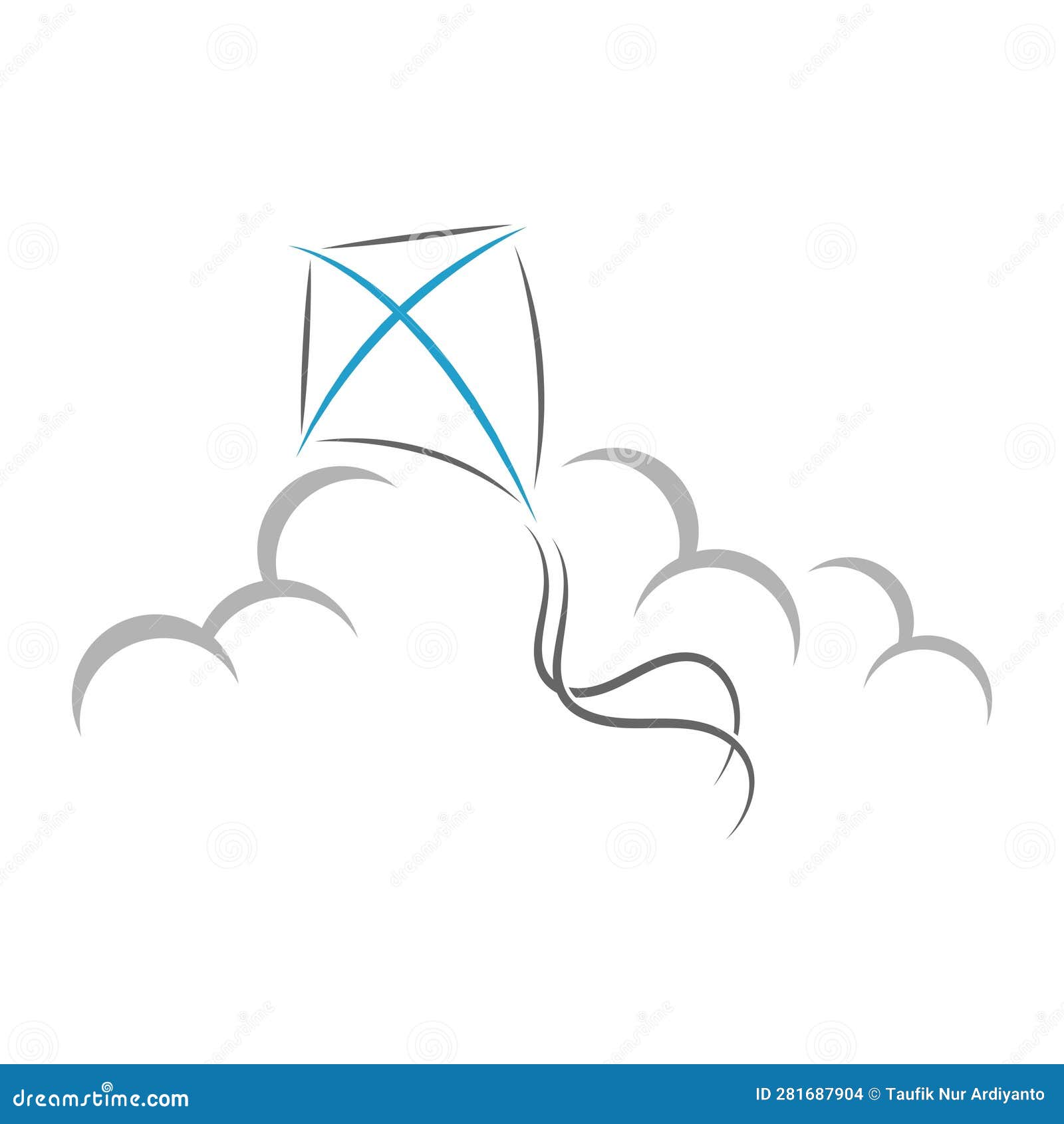 Kite logo icon design stock vector. Illustration of hobby - 281687904
