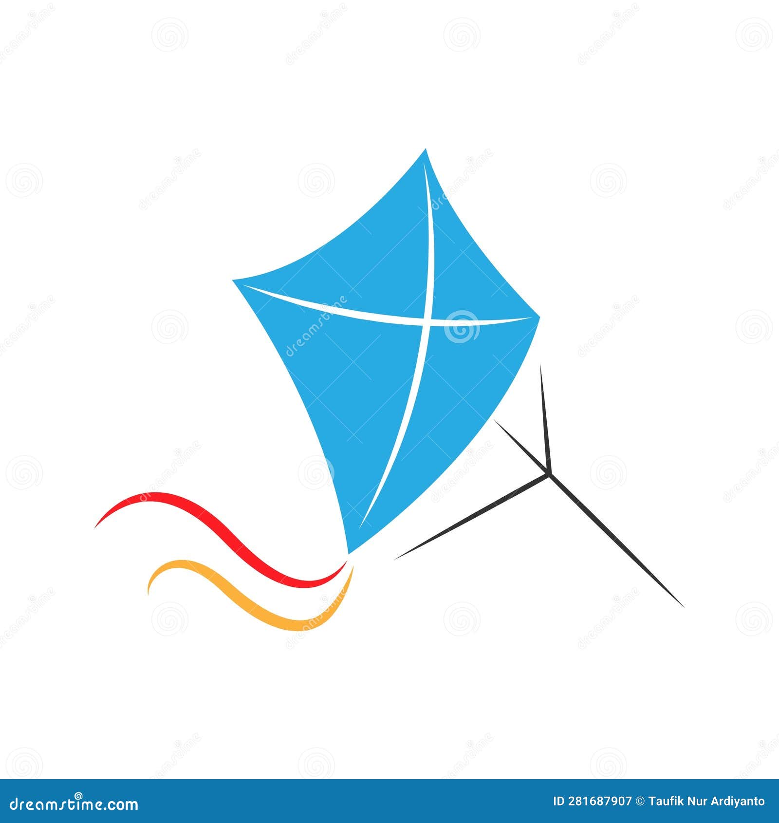 Kite logo icon design stock vector. Illustration of hobby - 281687907