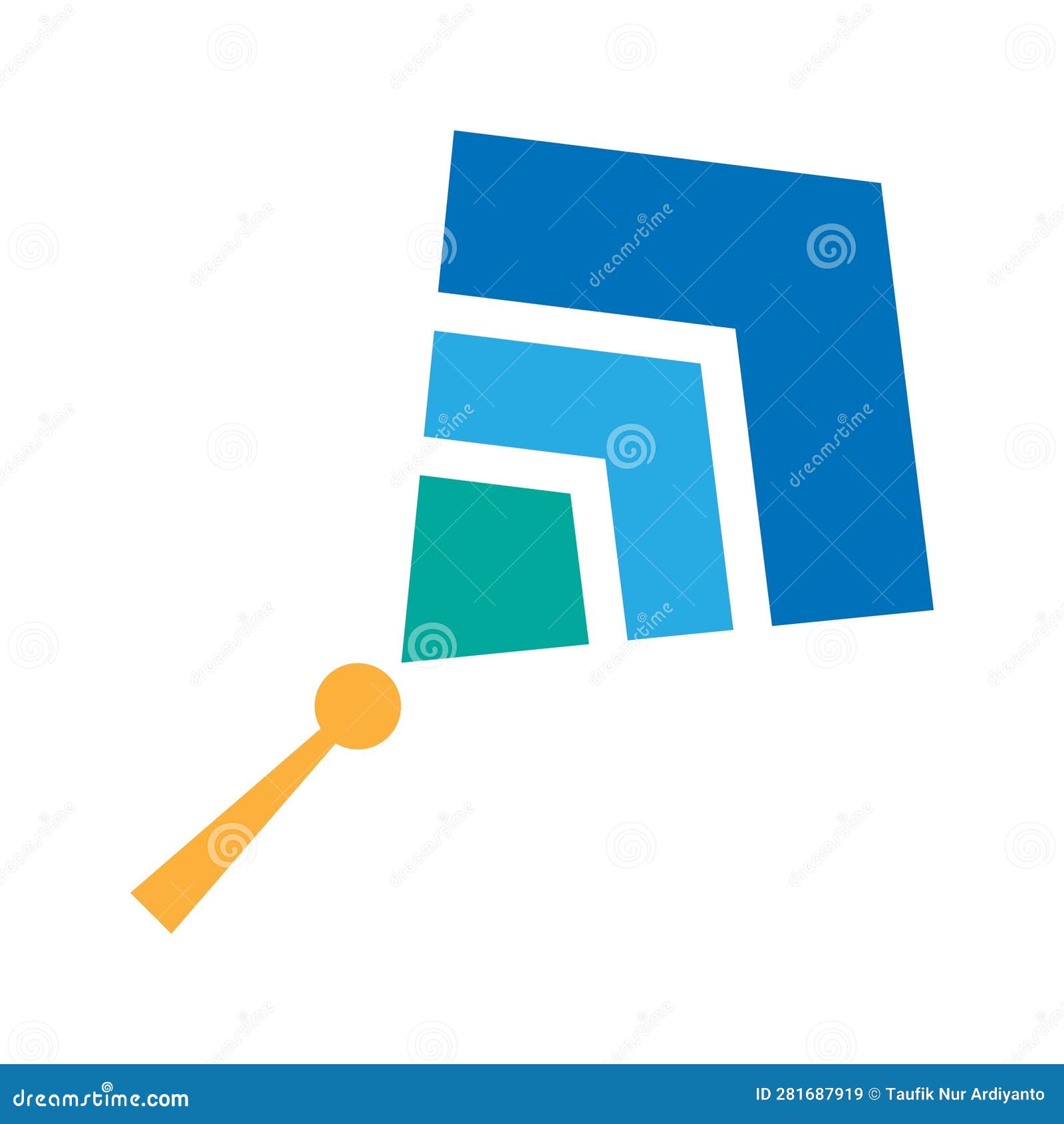 Kite logo icon design stock vector. Illustration of game - 281687919