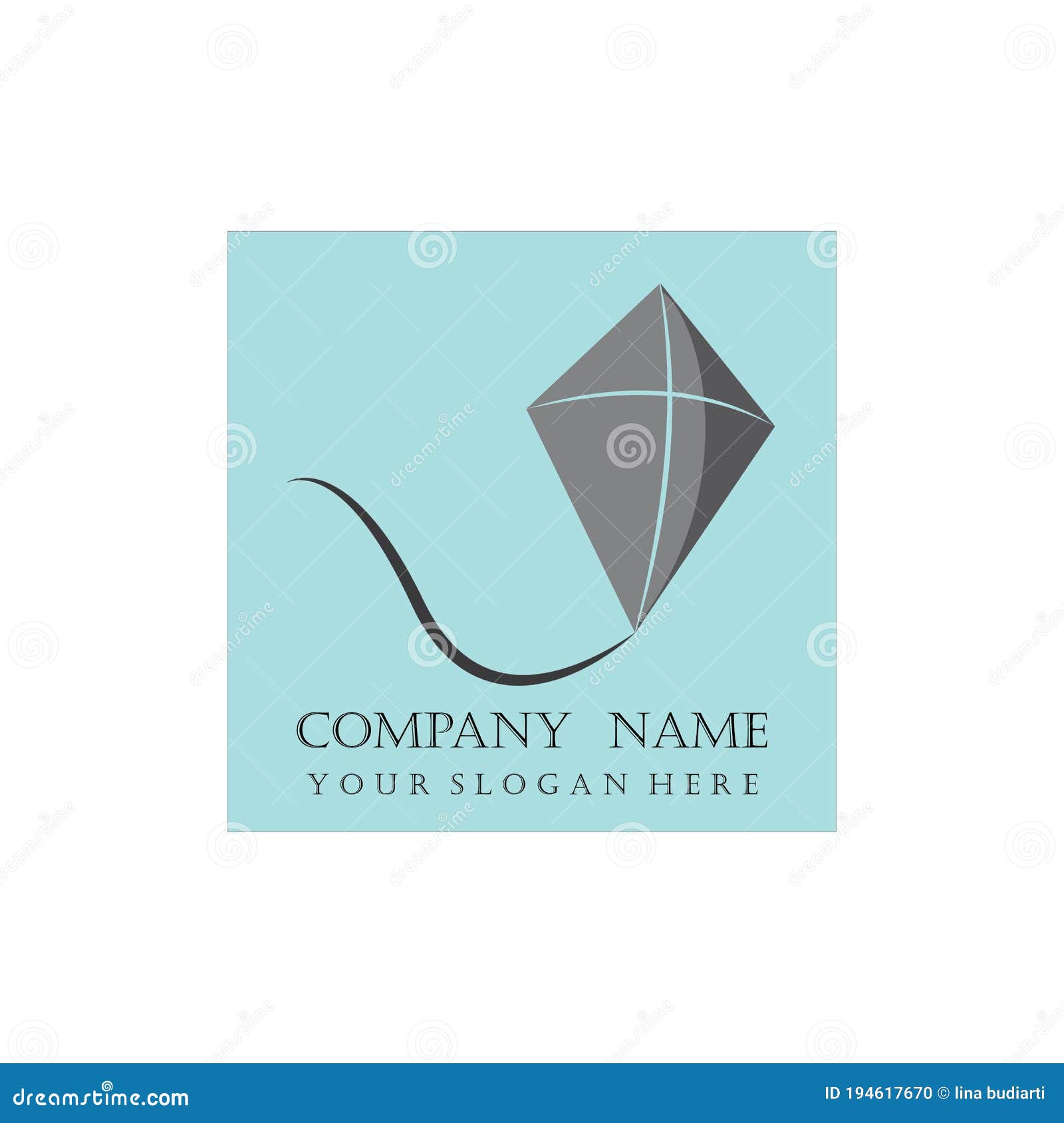 Kite logo stock vector. Illustration of flying, vector - 194617670