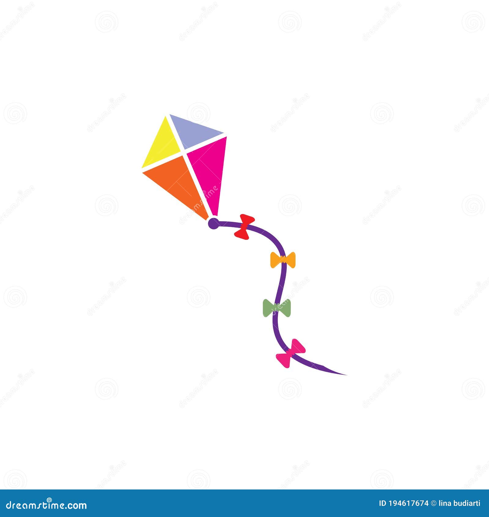 Kite logo stock vector. Illustration of activity, design - 194617674