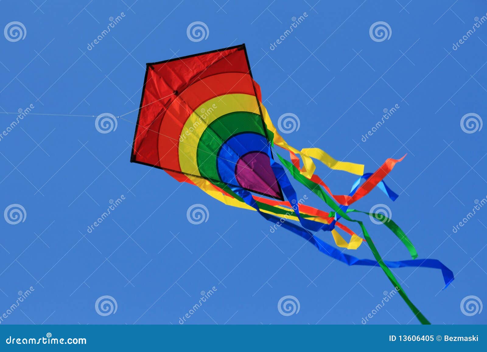 Kite in the sky stock image. Image of distant, wind, flying - 13606405