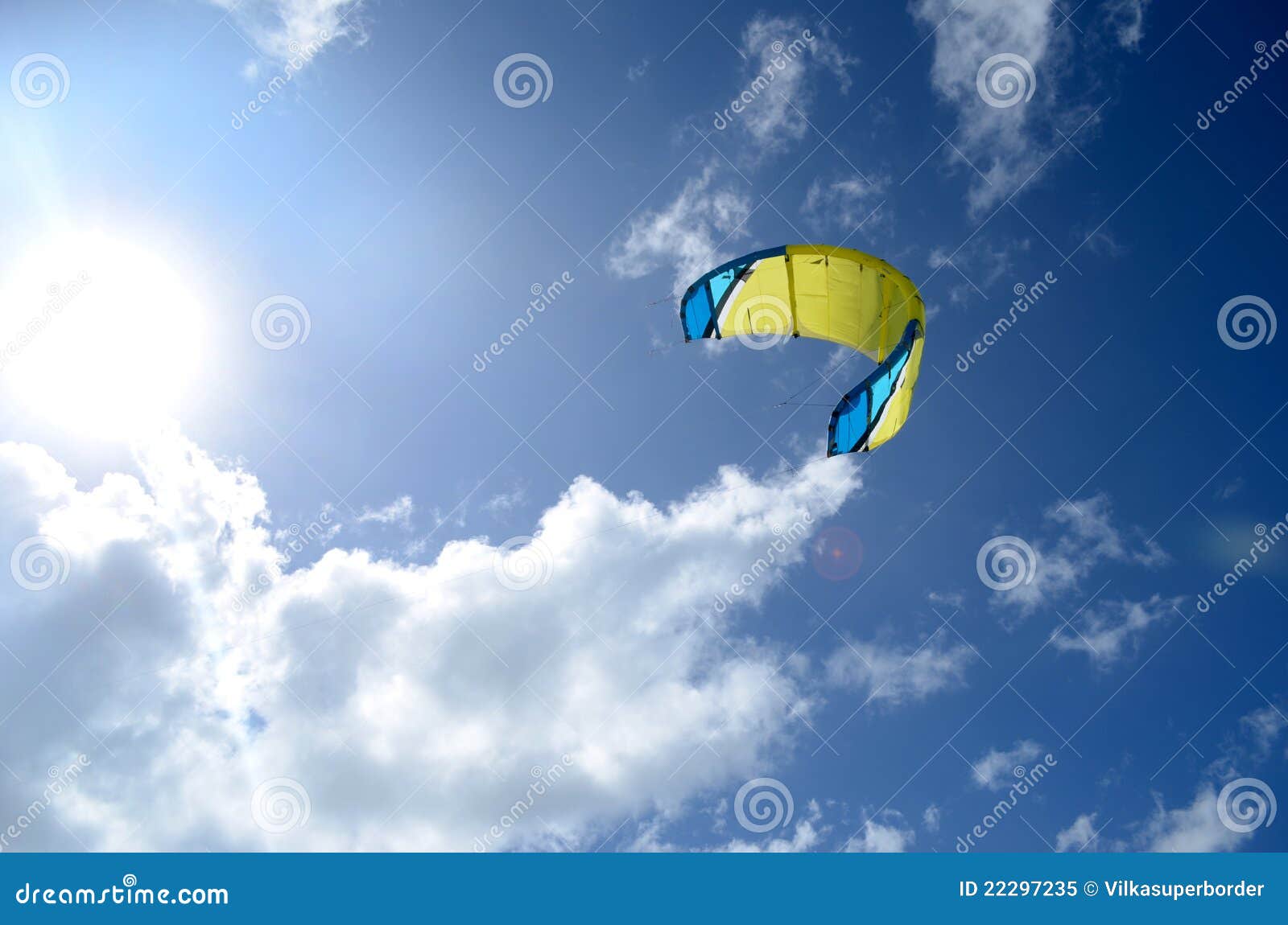 Kite in the sky stock image. Image of outside, shining - 22297235