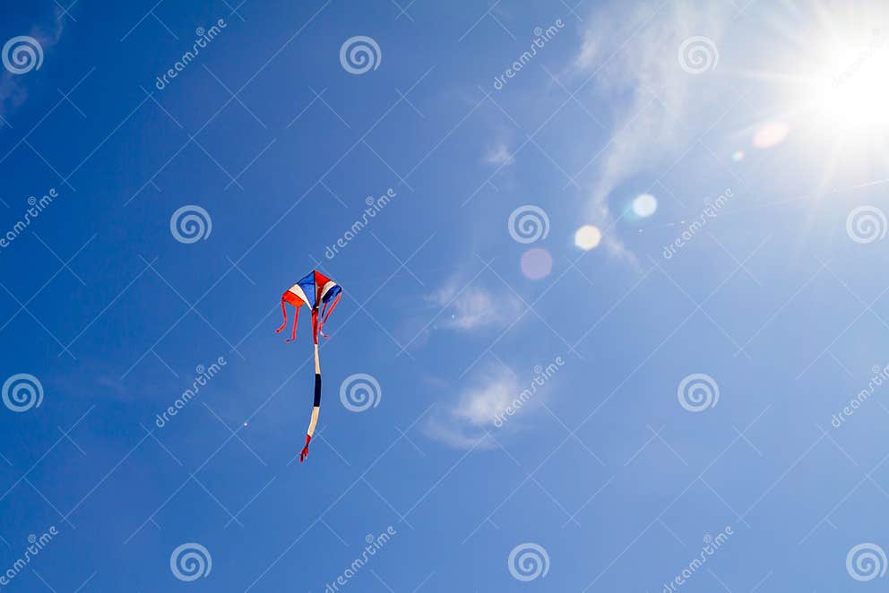Kite in the sky stock image. Image of soars, kite, recreational - 93237835