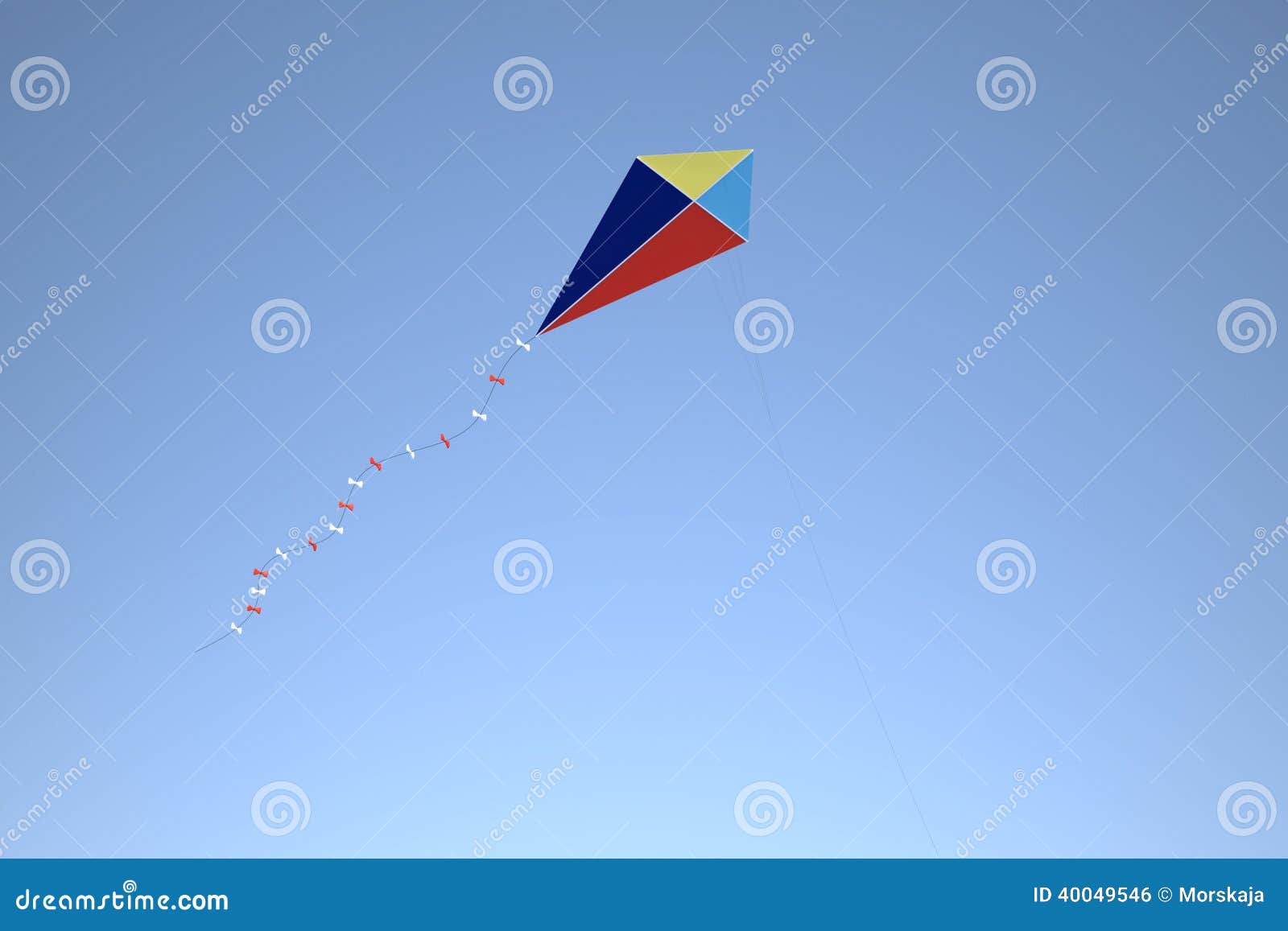 Kite in the sky stock illustration. Illustration of clear - 40049546