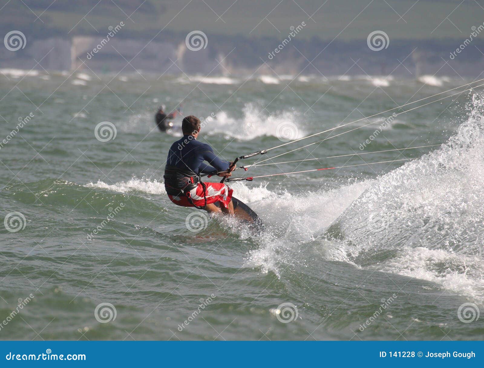 Kite Surfer stock photo. Image of airborne, active, danger - 141228