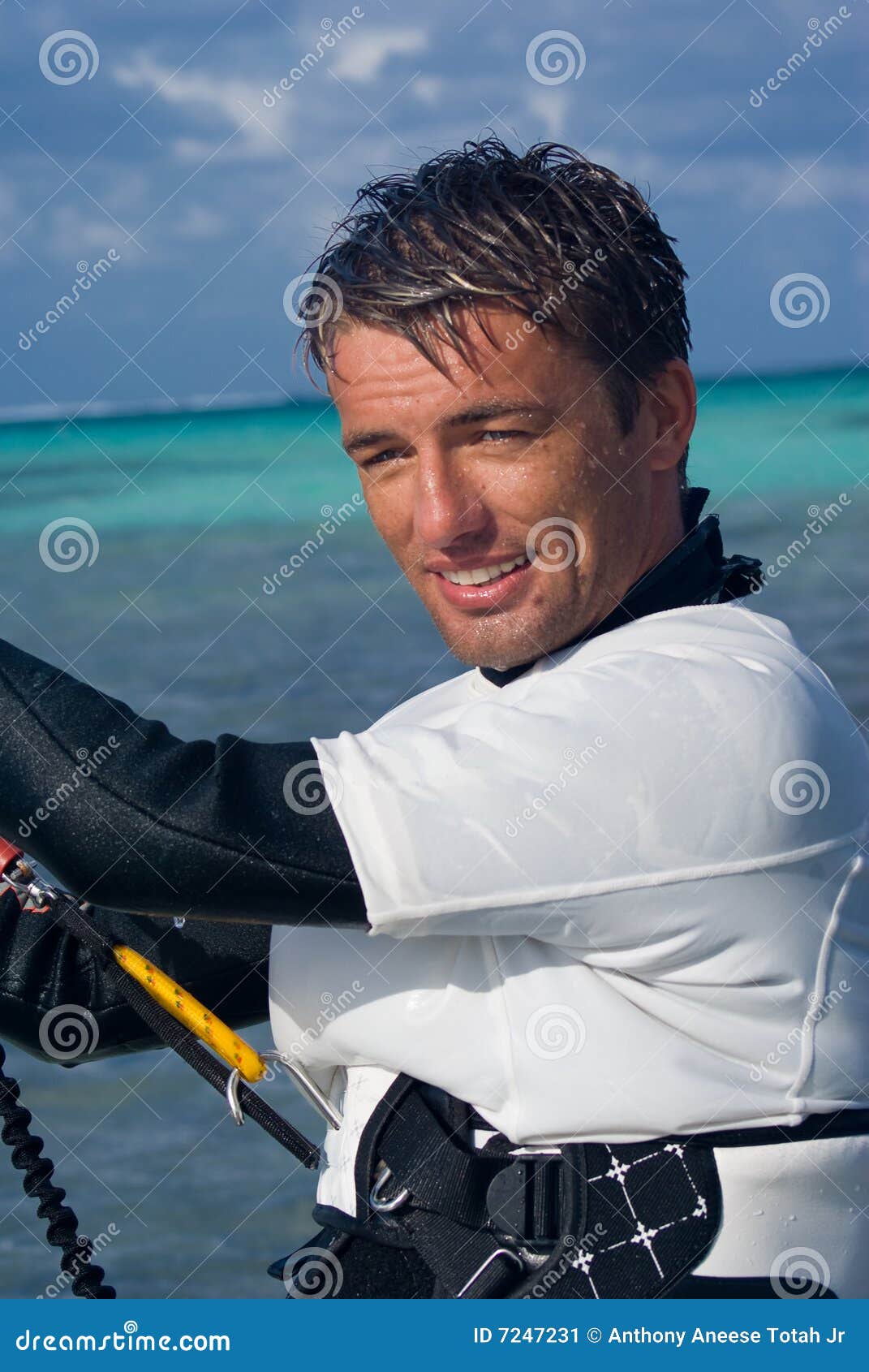 Kite Surfer stock image. Image of kiteboard, coast, breeze - 7247231