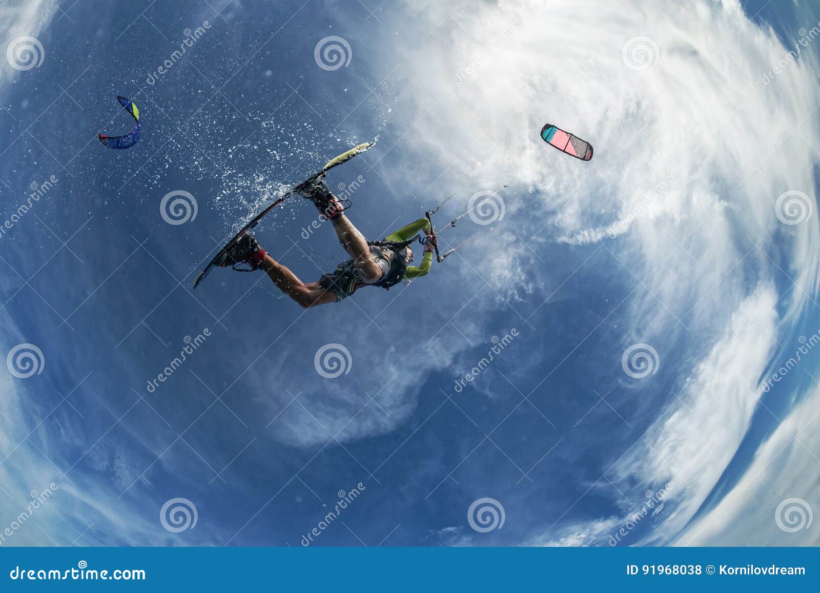 Kite surfer stock photo. Image of adrenaline, freedom - 91968038