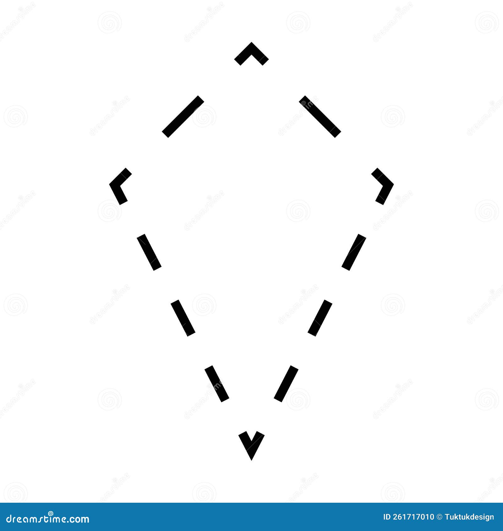 Kite Symbol Dashed Shape Vector Icon for Creative Graphic Design Ui Element Stock Vector ...