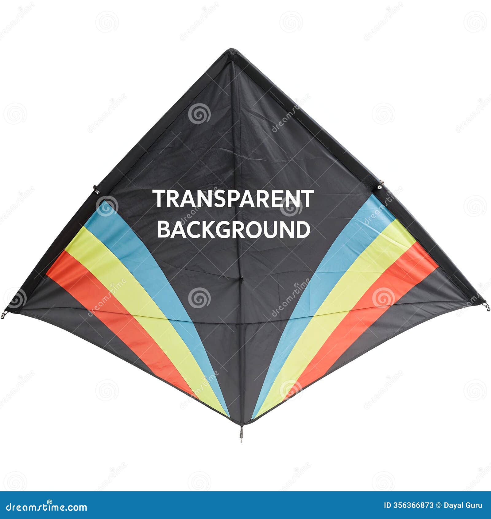 Kite On Transparent Background, Png Illustration, Photorealistic Bright ...