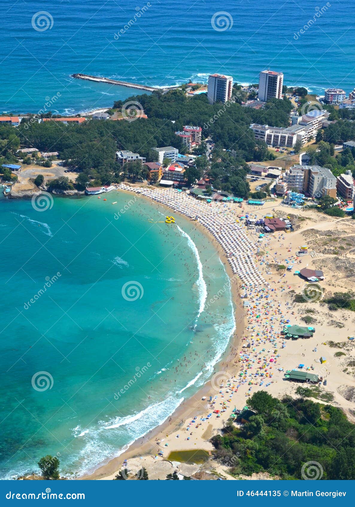Kiten beach, Bulgaria stock image. Image of green, summer - 46444135