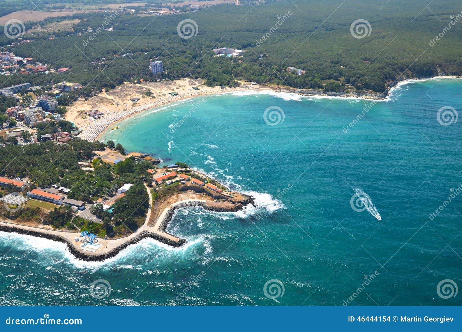 Kiten-Strand, Bulgarien stockfoto. Bild von ferien, grün - 46444154