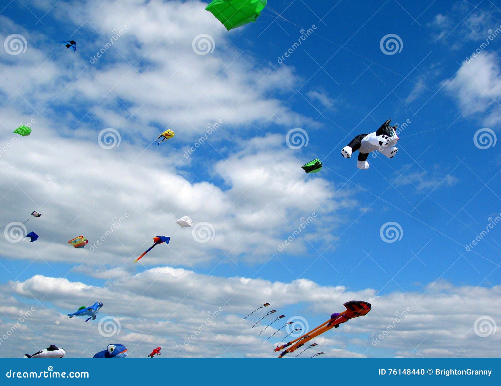 Funny Kites Laying In Autumn Leaves Stock Image | CartoonDealer.com ...