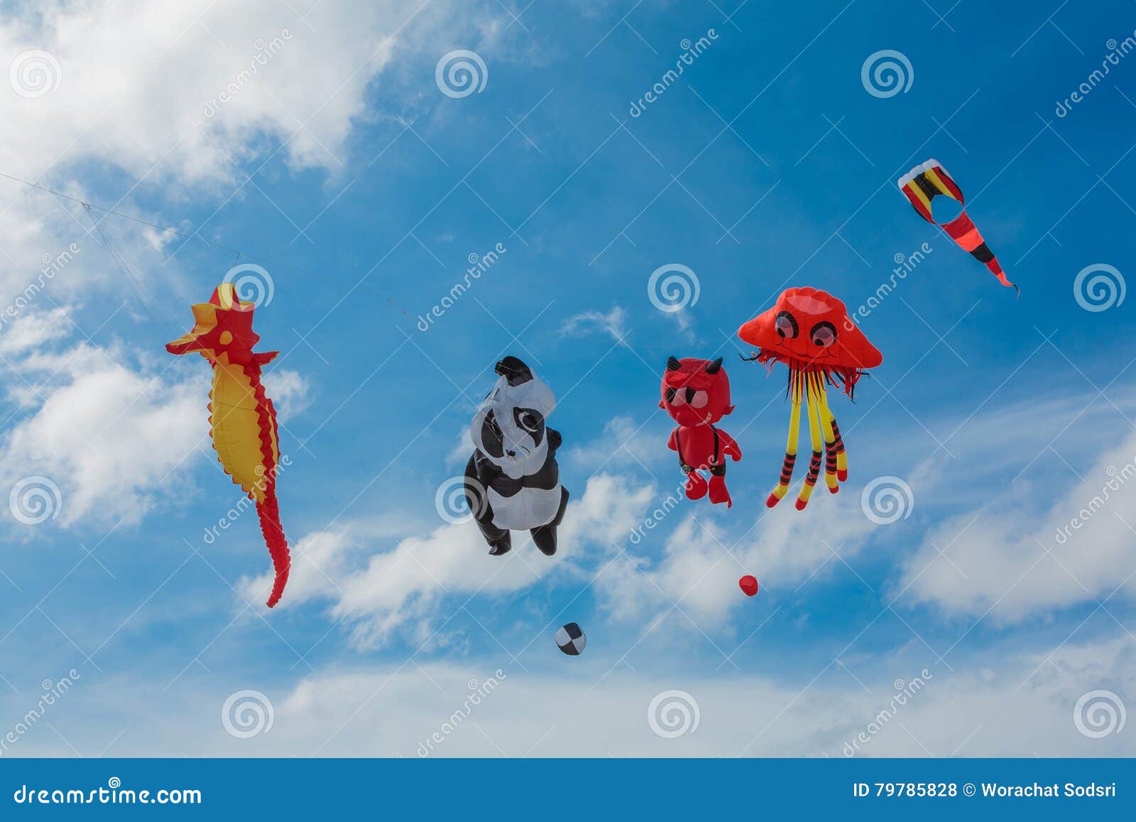 Kites stock photo. Image of activity, colorful, circular - 79785828