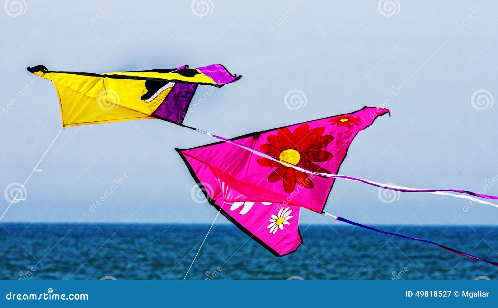 Kites in flight stock image. Image of game, pink, fantasy - 49818527