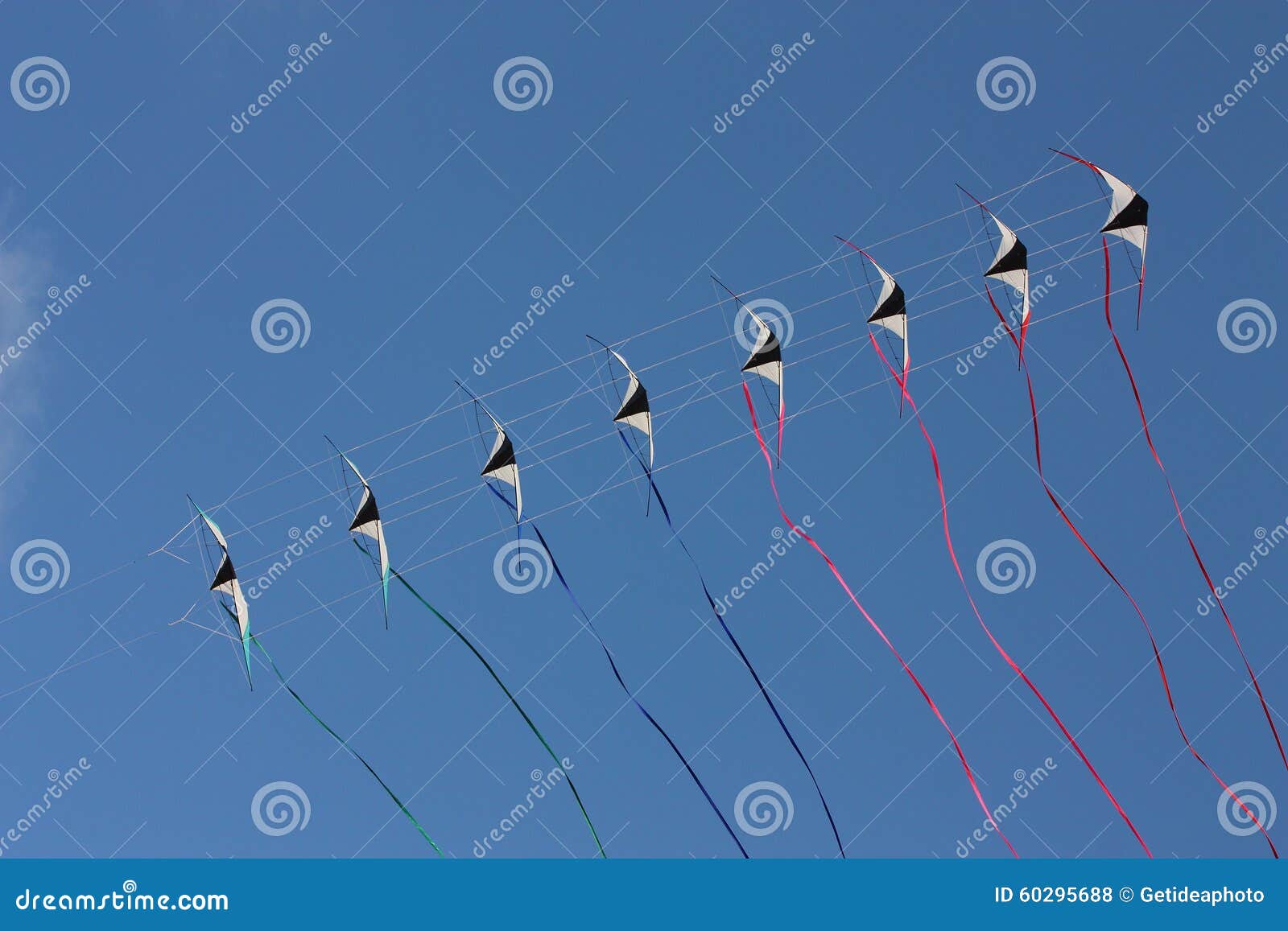 Kites in the sky stock photo. Image of summer, spring - 60295688