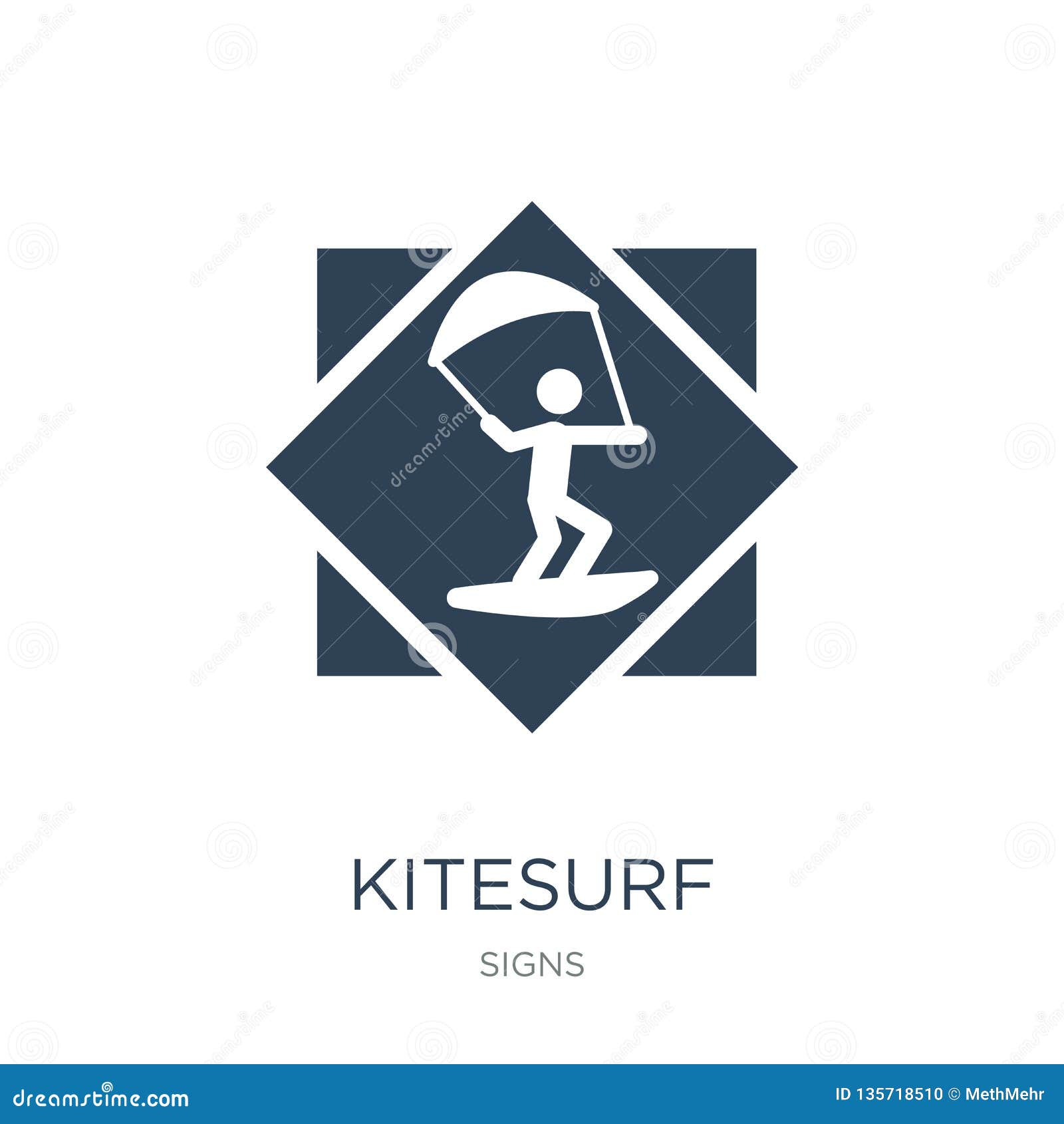 Kitesurf Icon in Trendy Design Style. Kitesurf Icon Isolated on White ... Kitesurf Icon in Trendy Design Style. Kitesurf Icon Isolated on White ...
