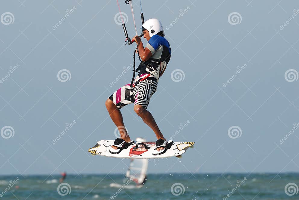 Kitesurf jumping stock photo. Image of extreme, power - 11349718