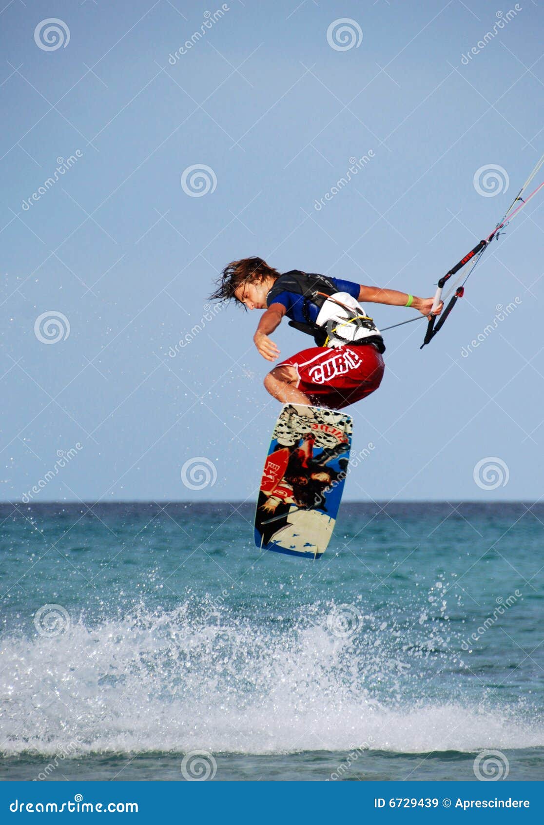 Kitesurfer editorial stock image. Image of flying, fast - 6729439