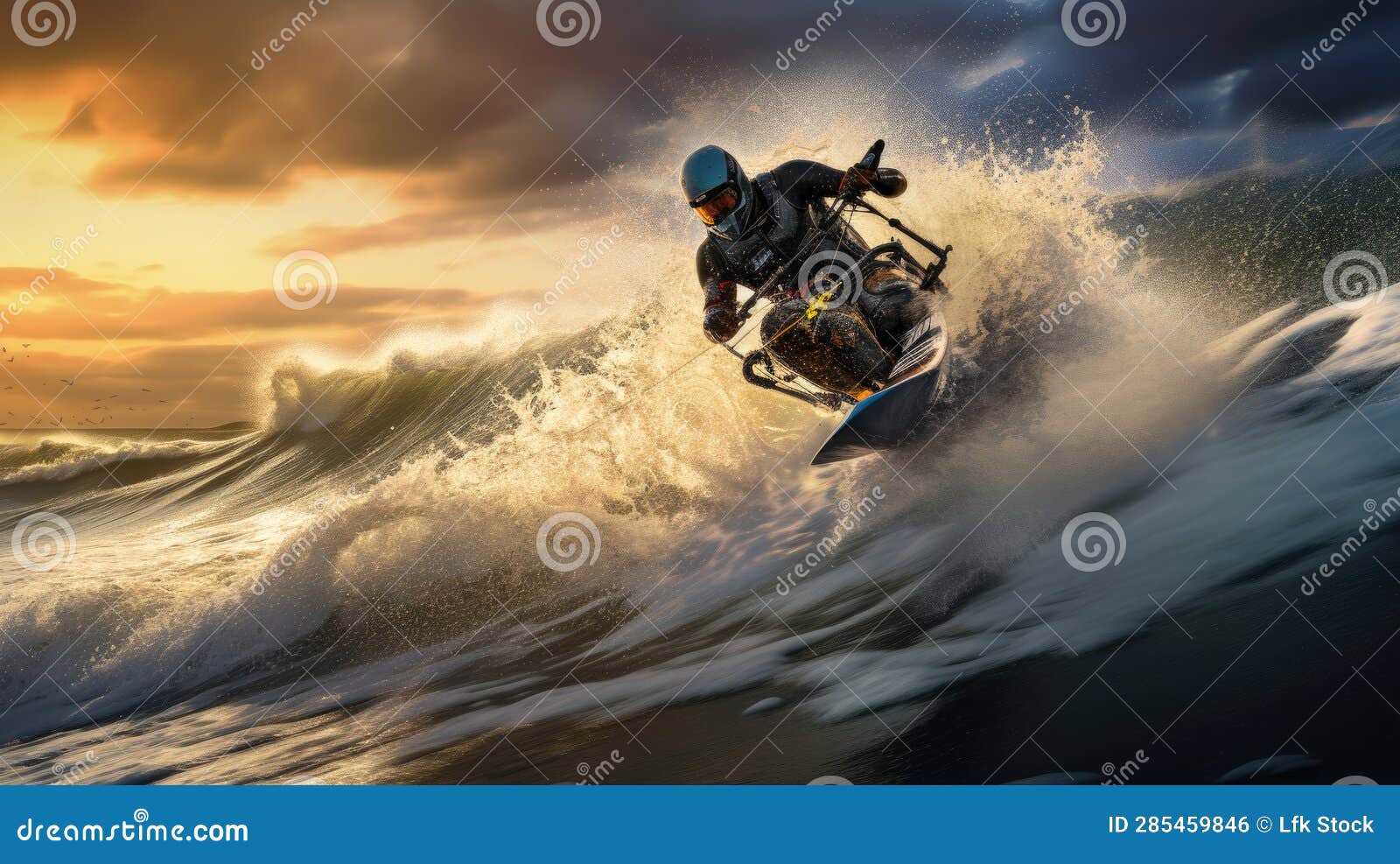 Volcano Boarding Extrem Sport Photography Sky Background View Royalty ...