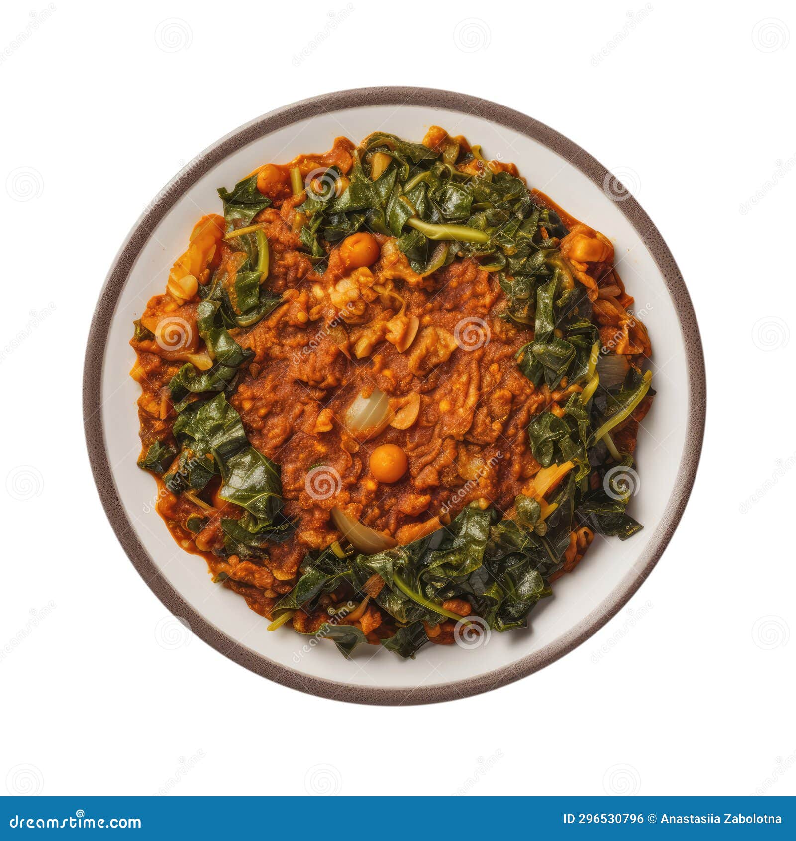 Kitfo Leb Leb Ethiopian Cuisine. on a White Plate Stock Illustration ...