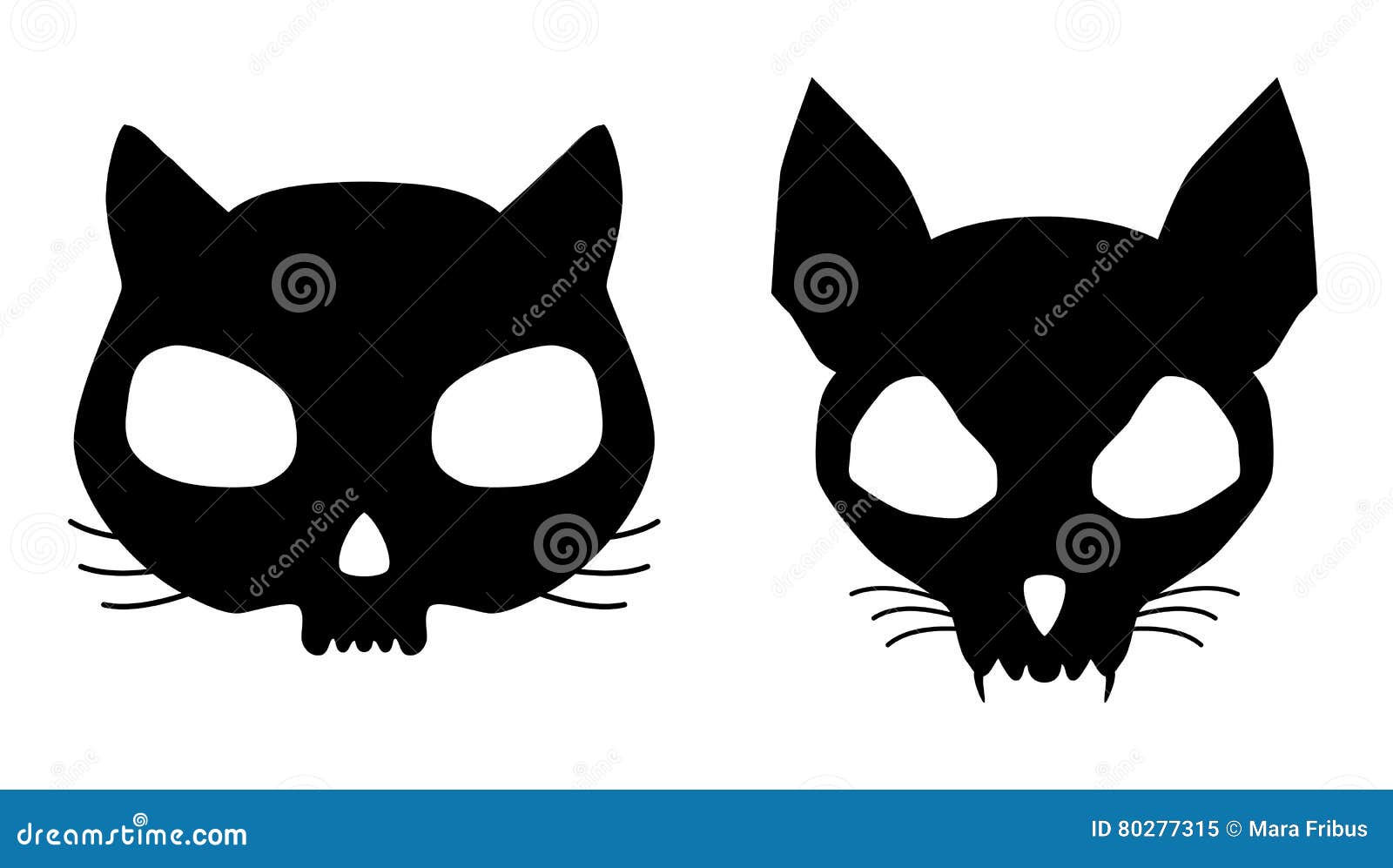 Kitten skulls stock vector. Illustration of skeleton - 80277315