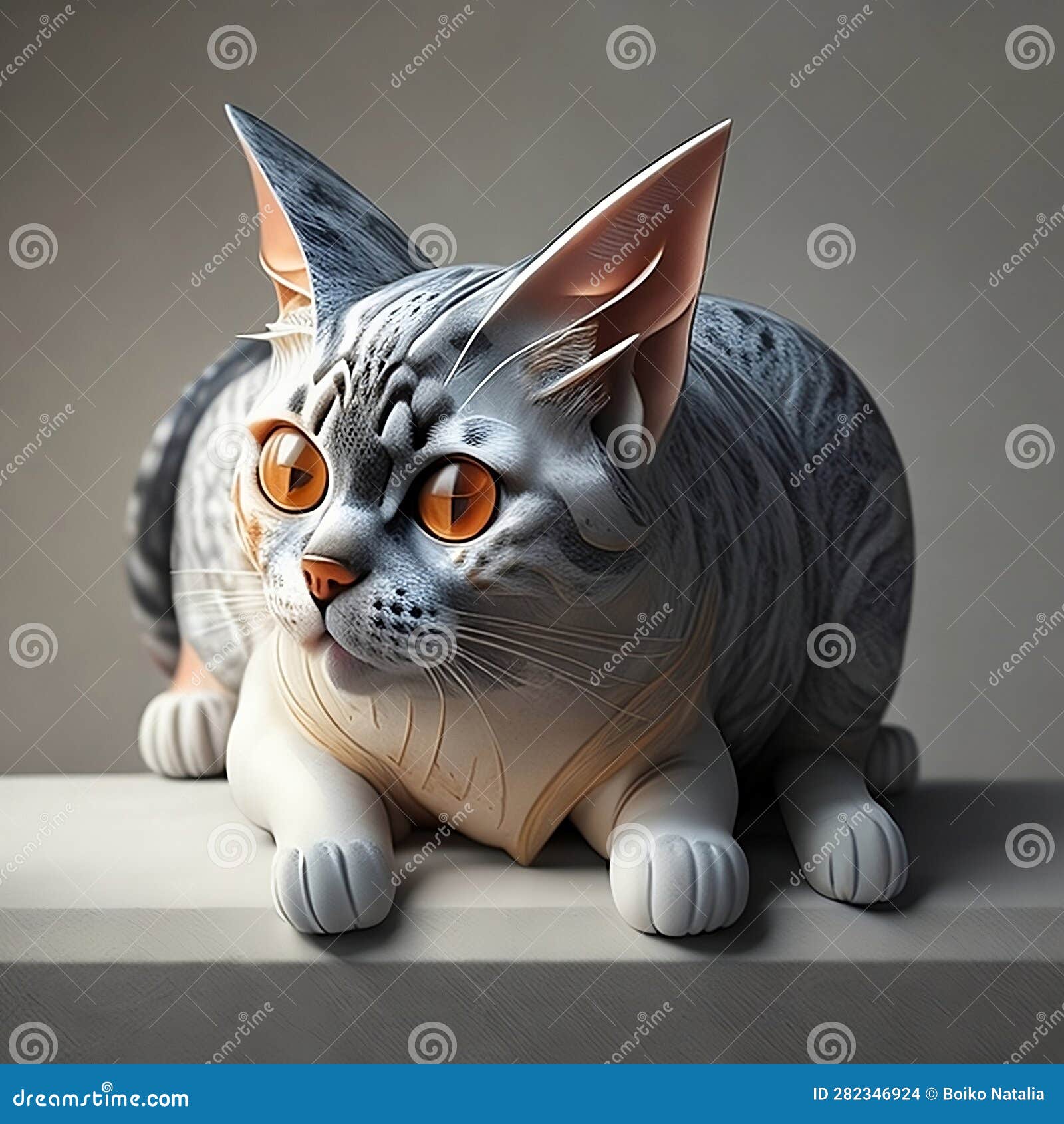 Kitty. the cat is fabulous stock illustration. Illustration of small ...