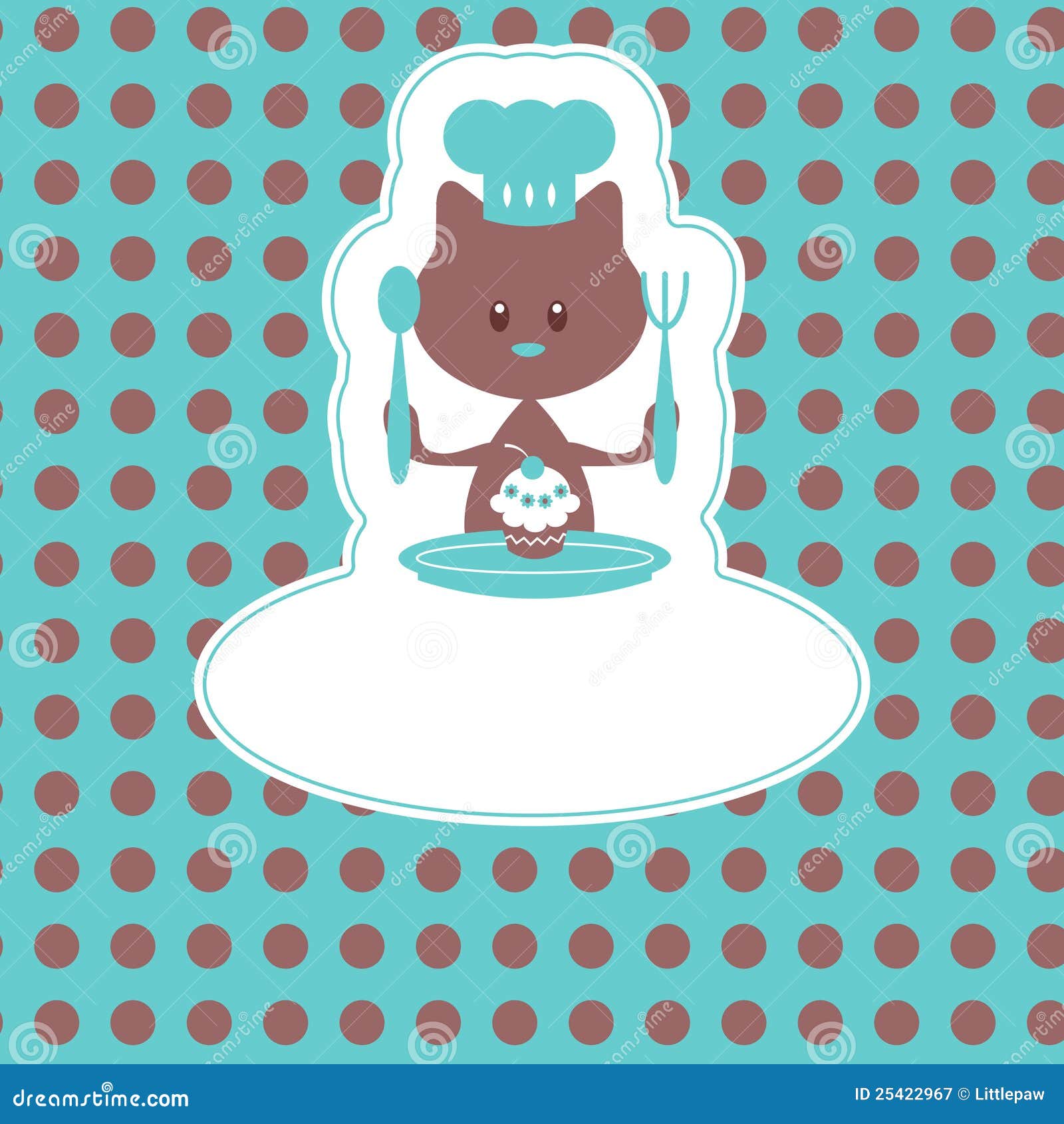 Chef Kitty. Cook. Funny Cat Invites You To Eat Out. The Effect Of Chalk ...