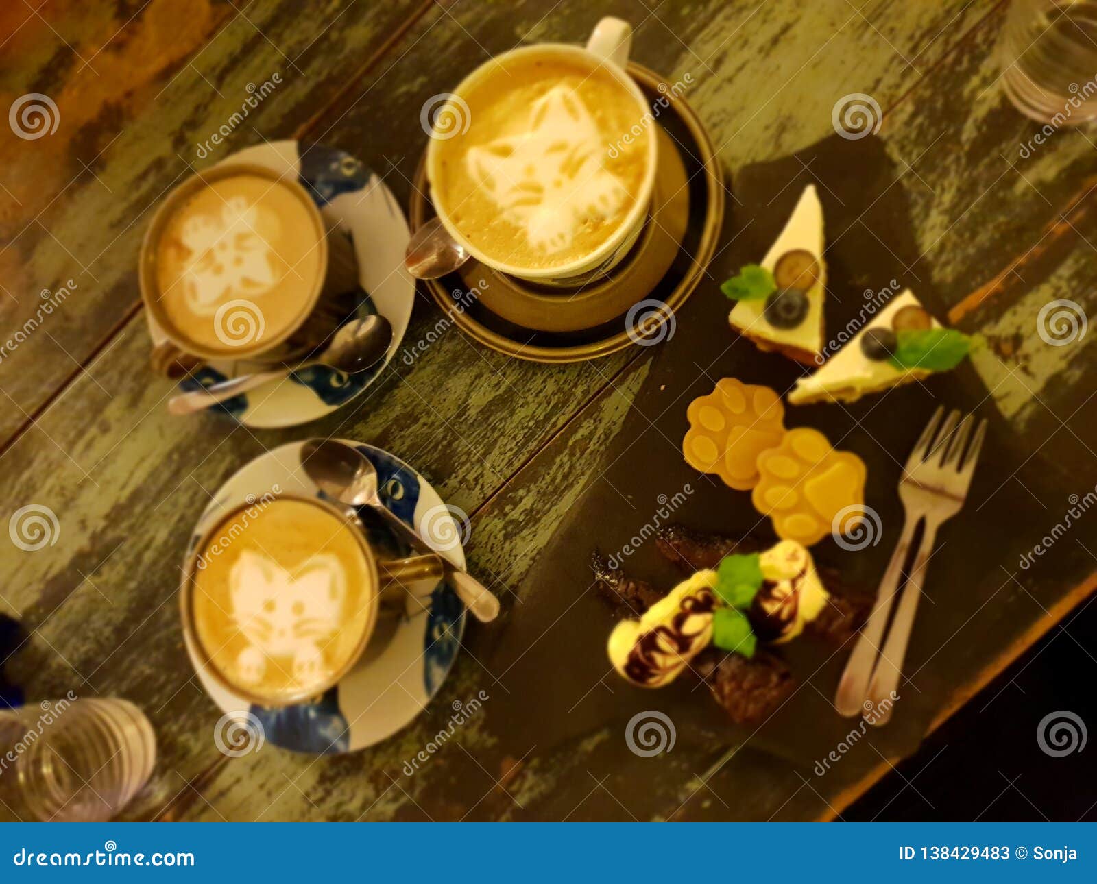 Kitty coffee stock image. Image of kitty, coffee, combined - 138429483