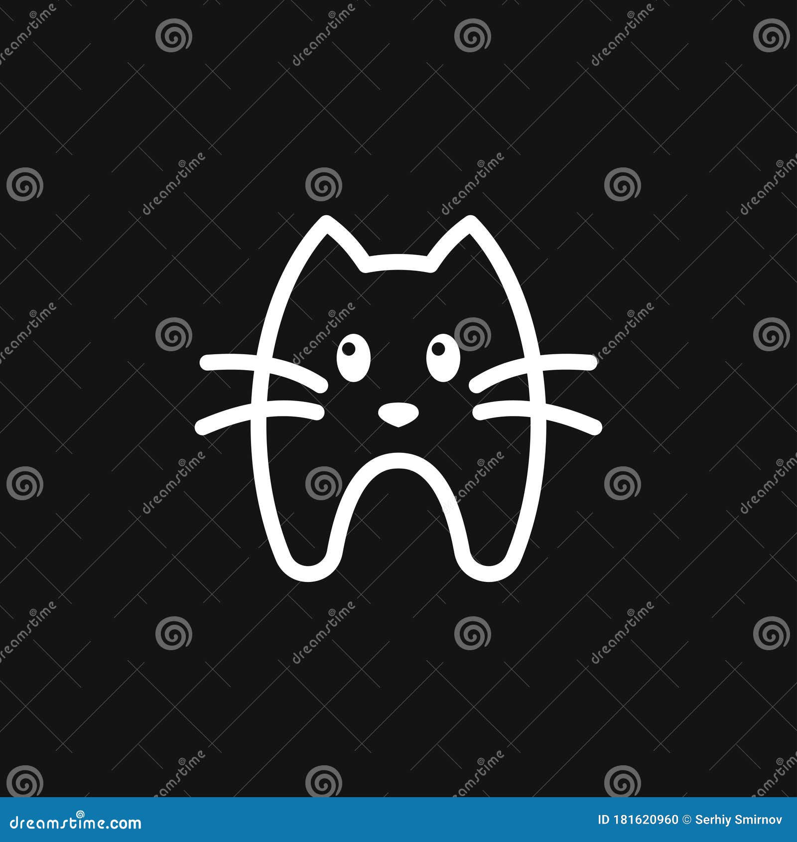 Kitty Vector Icon. Cat Symbol Isolated on Background Stock Illustration ...