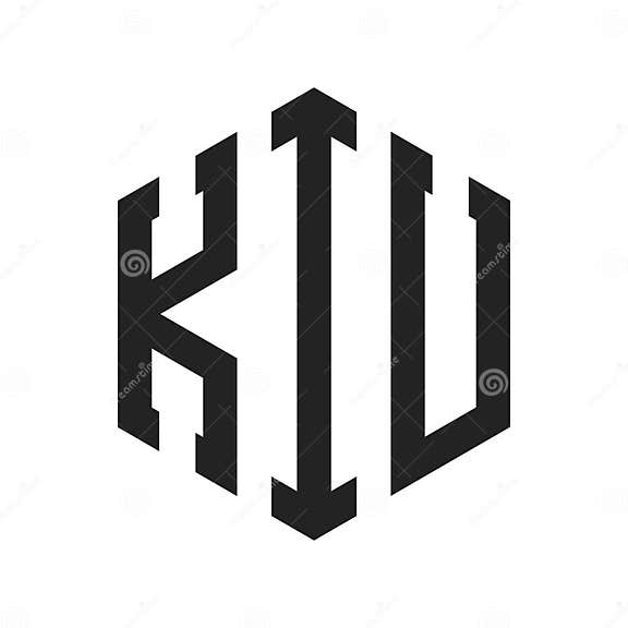 KIU Logo Design. Initial Letter KIU Monogram Logo Using Hexagon Shape ...
