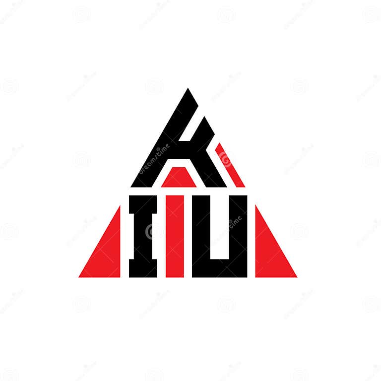 KIU Triangle Letter Logo Design with Triangle Shape. KIU Triangle Logo ...