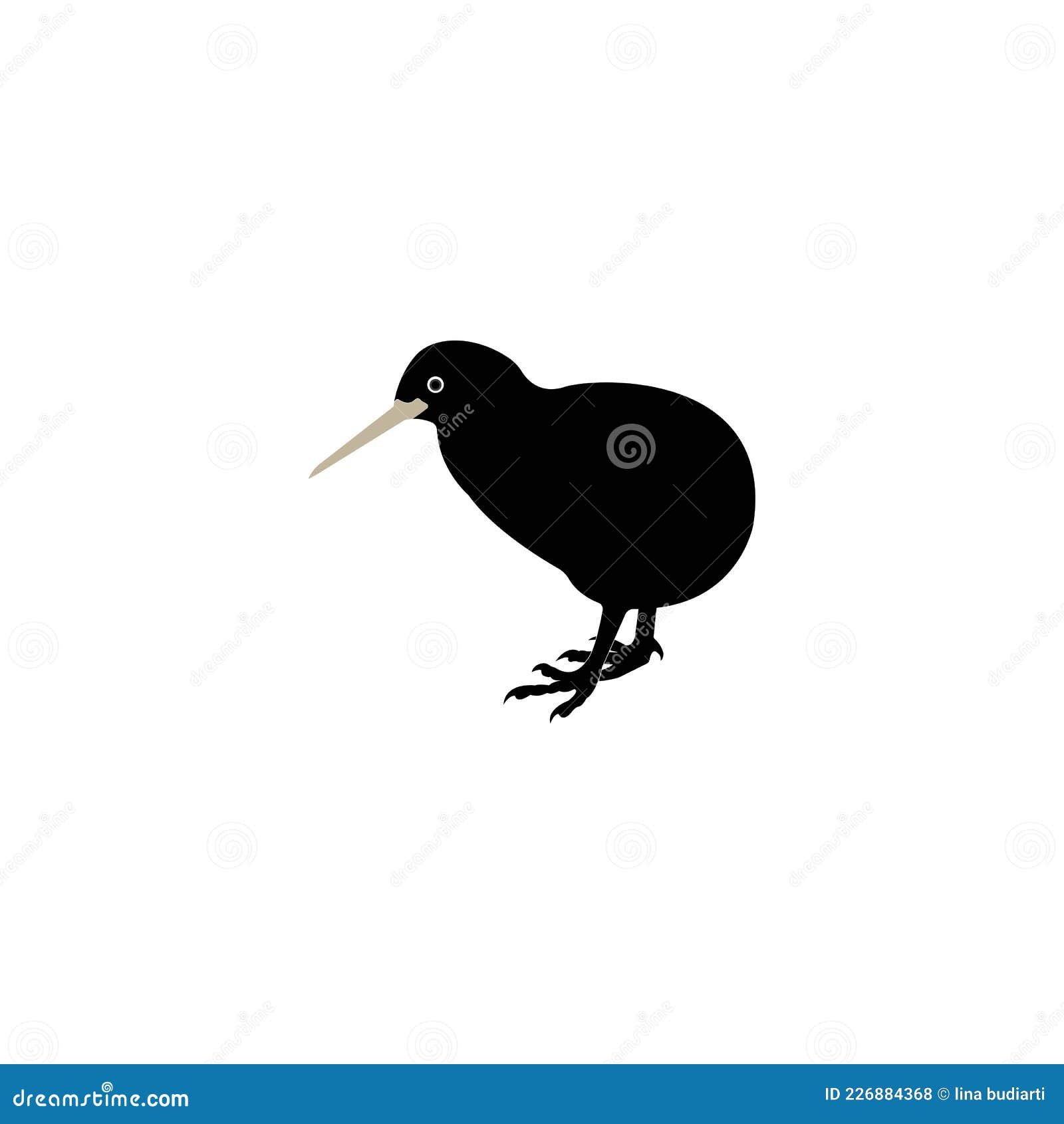 KIWI BIRD ICON stock vector. Illustration of sketch - 226884368