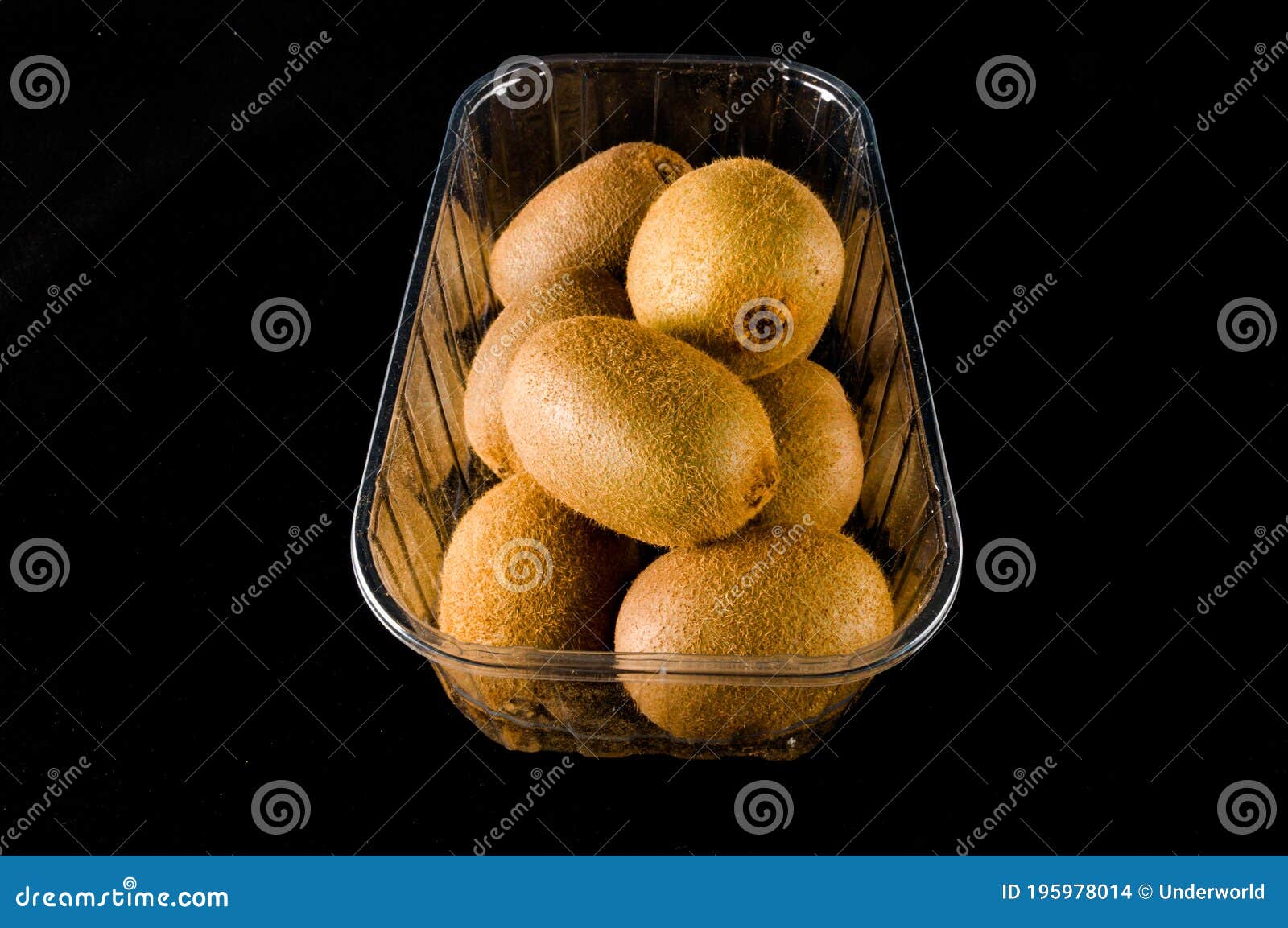 Kiwi in a box isolated stock photo. Image of fresh, carton - 195978014