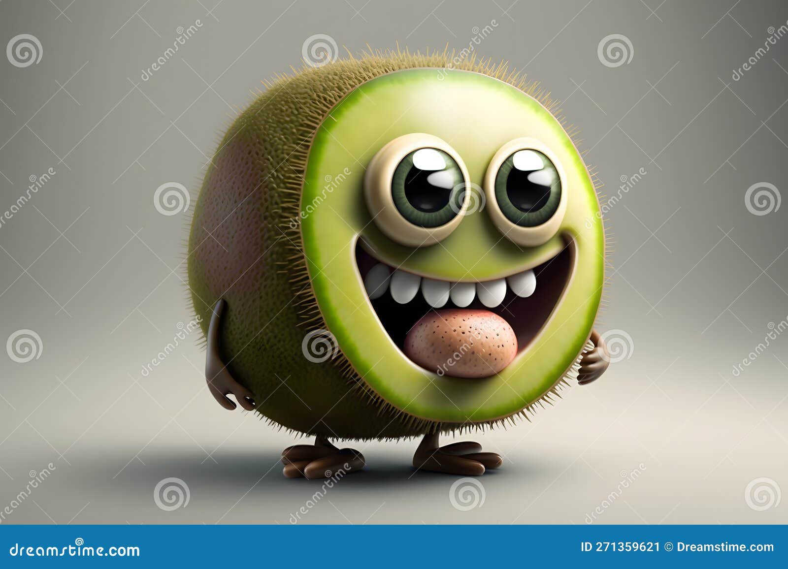 Kiwi cartoon character. stock illustration. Illustration of head ...