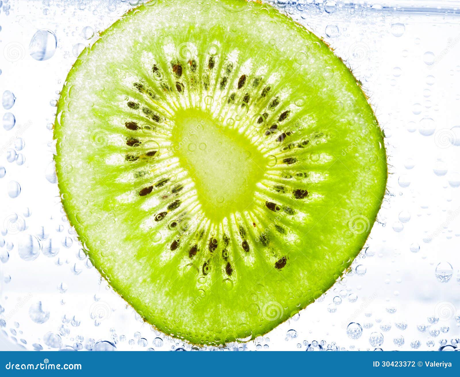 Kiwi covered with bubbles stock photo. Image of green - 30423372