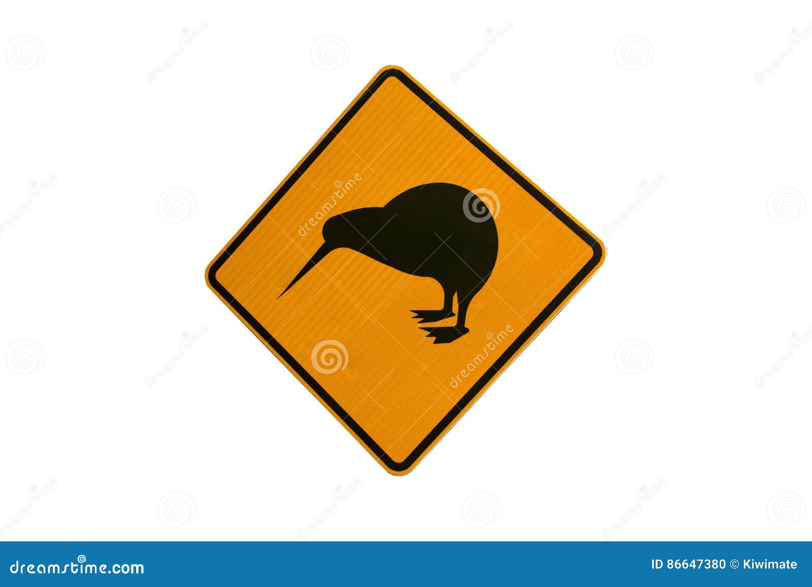 Kiwi crossing road sign stock photo. Image of highway - 86647380