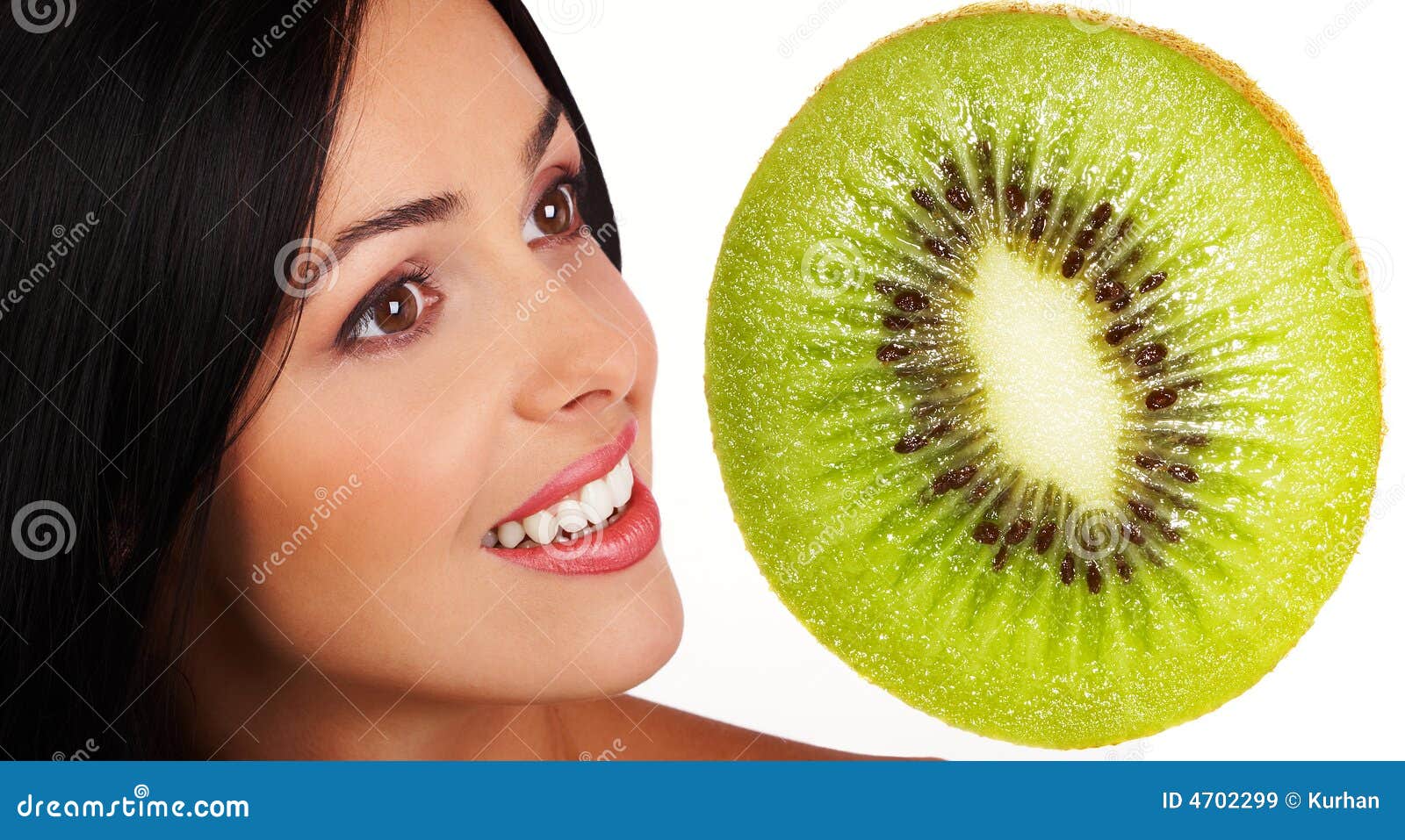 Kiwi diet stock image. Image of girl, people, smile, isolated - 4702299