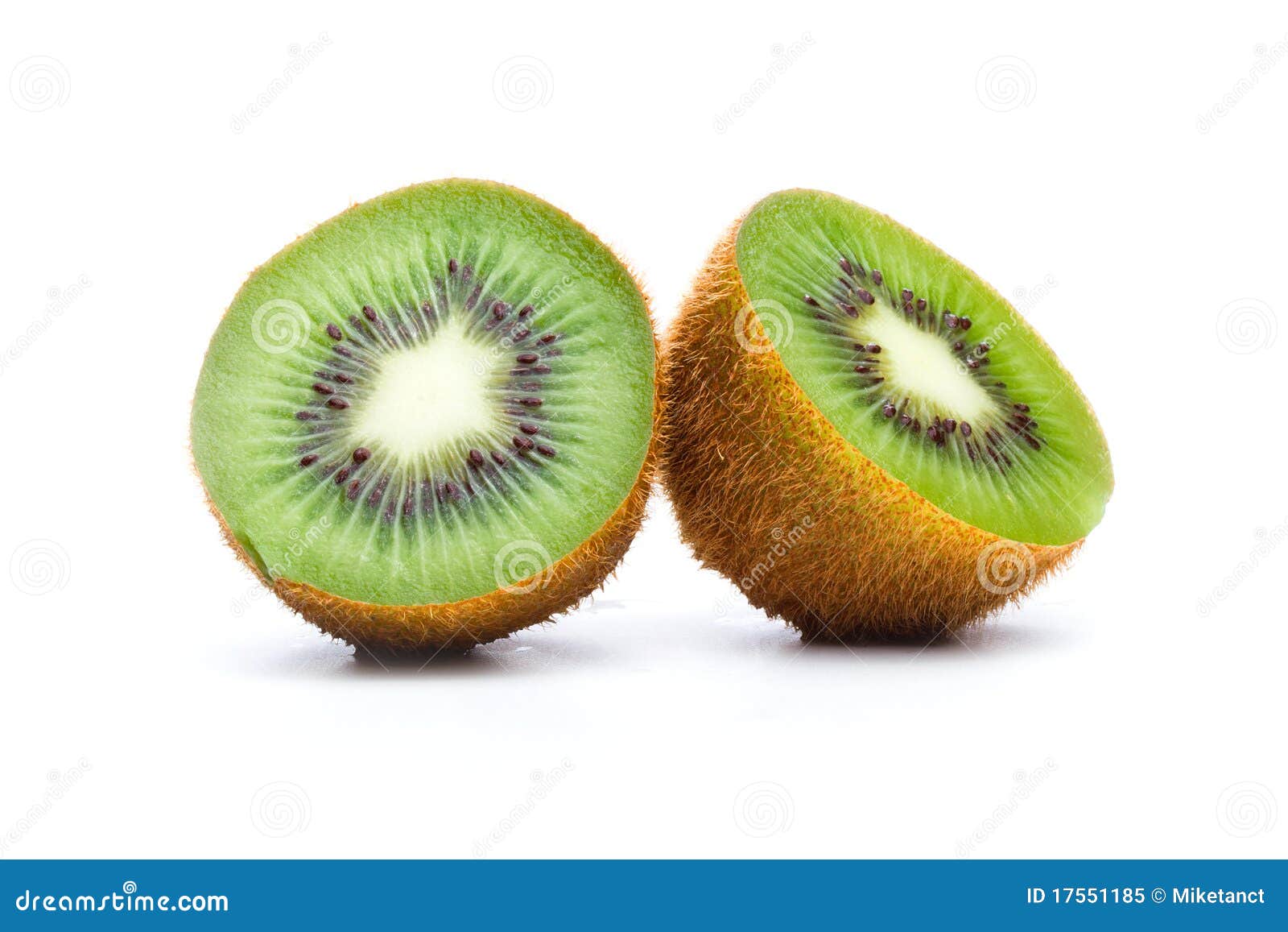 Kiwi Fruit into Halves stock image. Image of green, tasty - 17551185