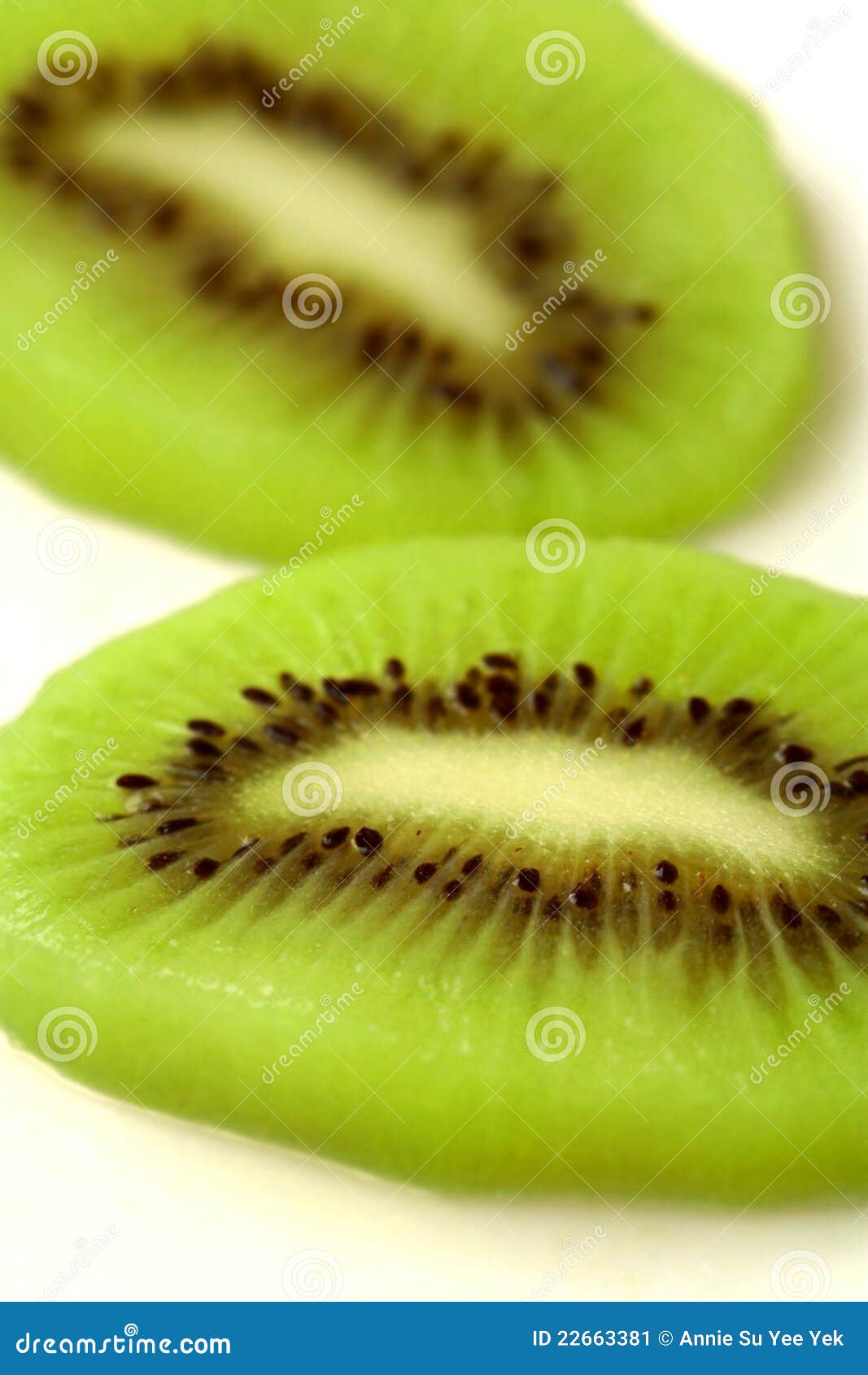 Kiwi fruit slice stock image. Image of isolated, closeup - 22663381