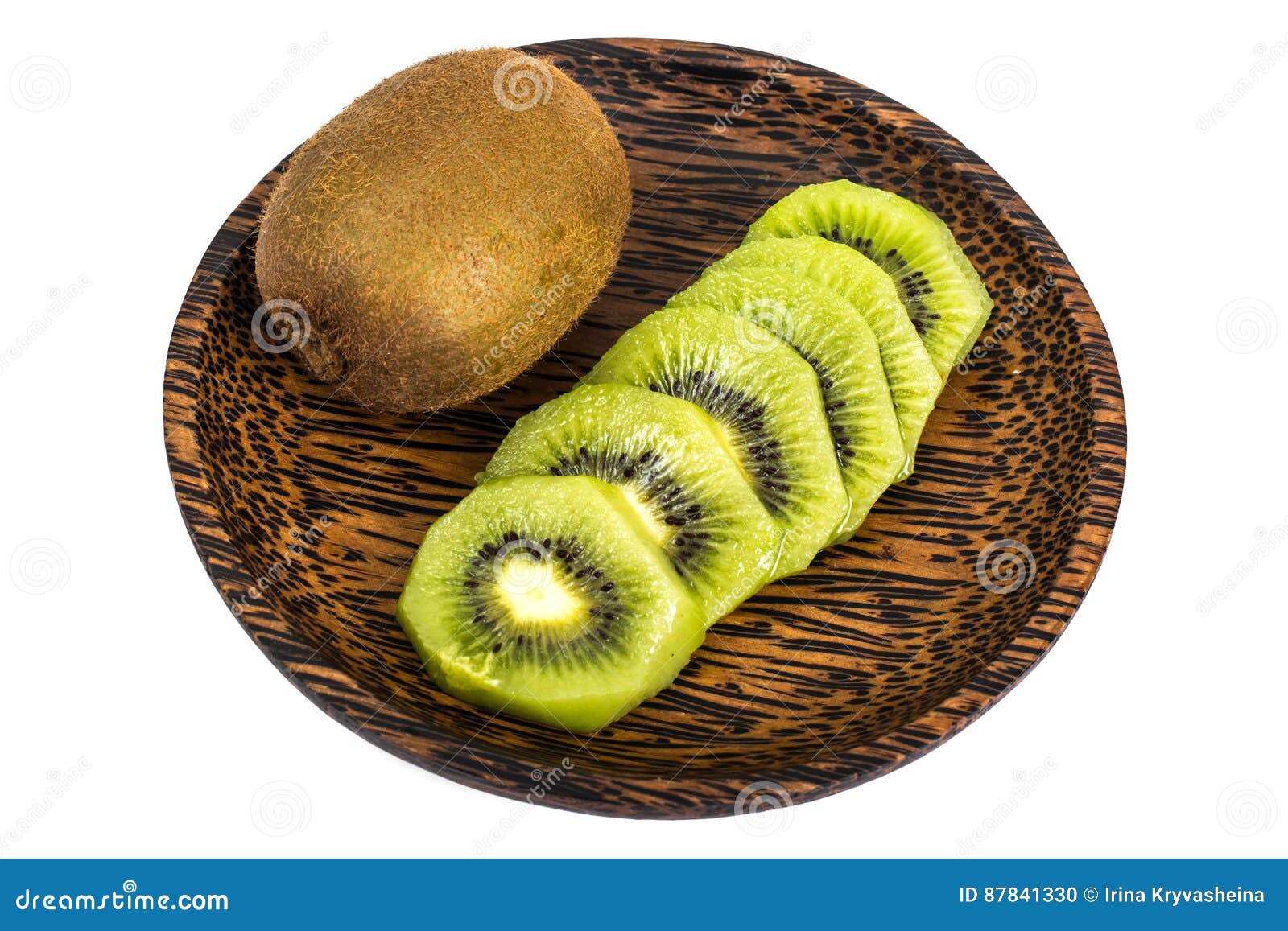 Kiwi Fruit, Whole and Sliced Stock Photo - Image of group, diet: 87841330