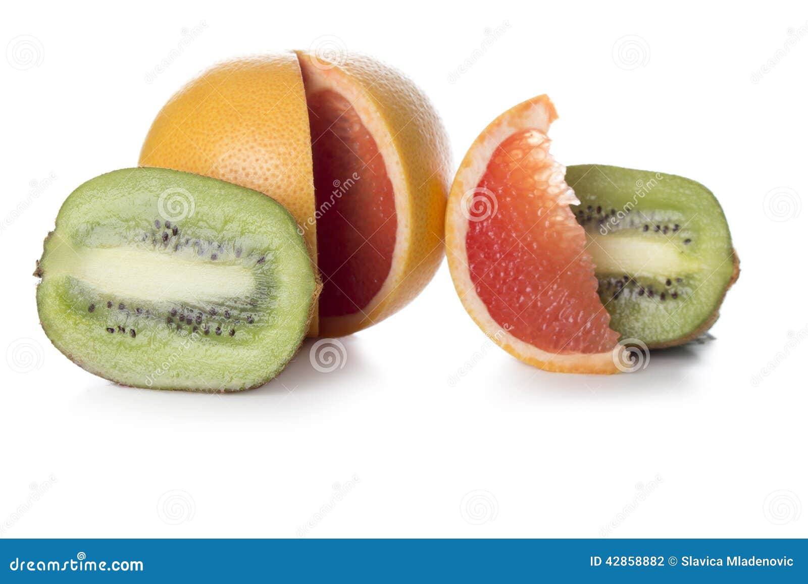 Kiwi and grapefruit stock photo. Image of agriculture - 42858882