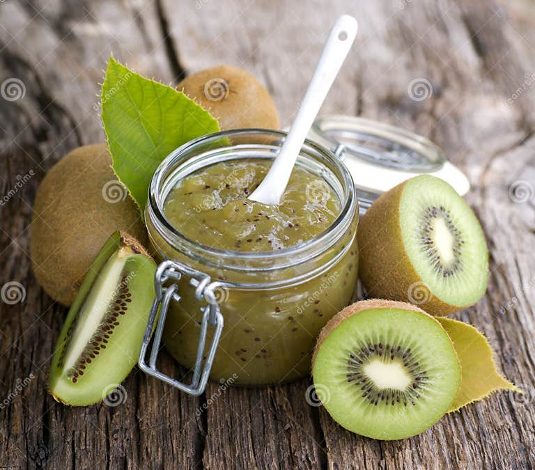 Kiwi jam stock photo. Image of compote, leaf, harvest - 26048354