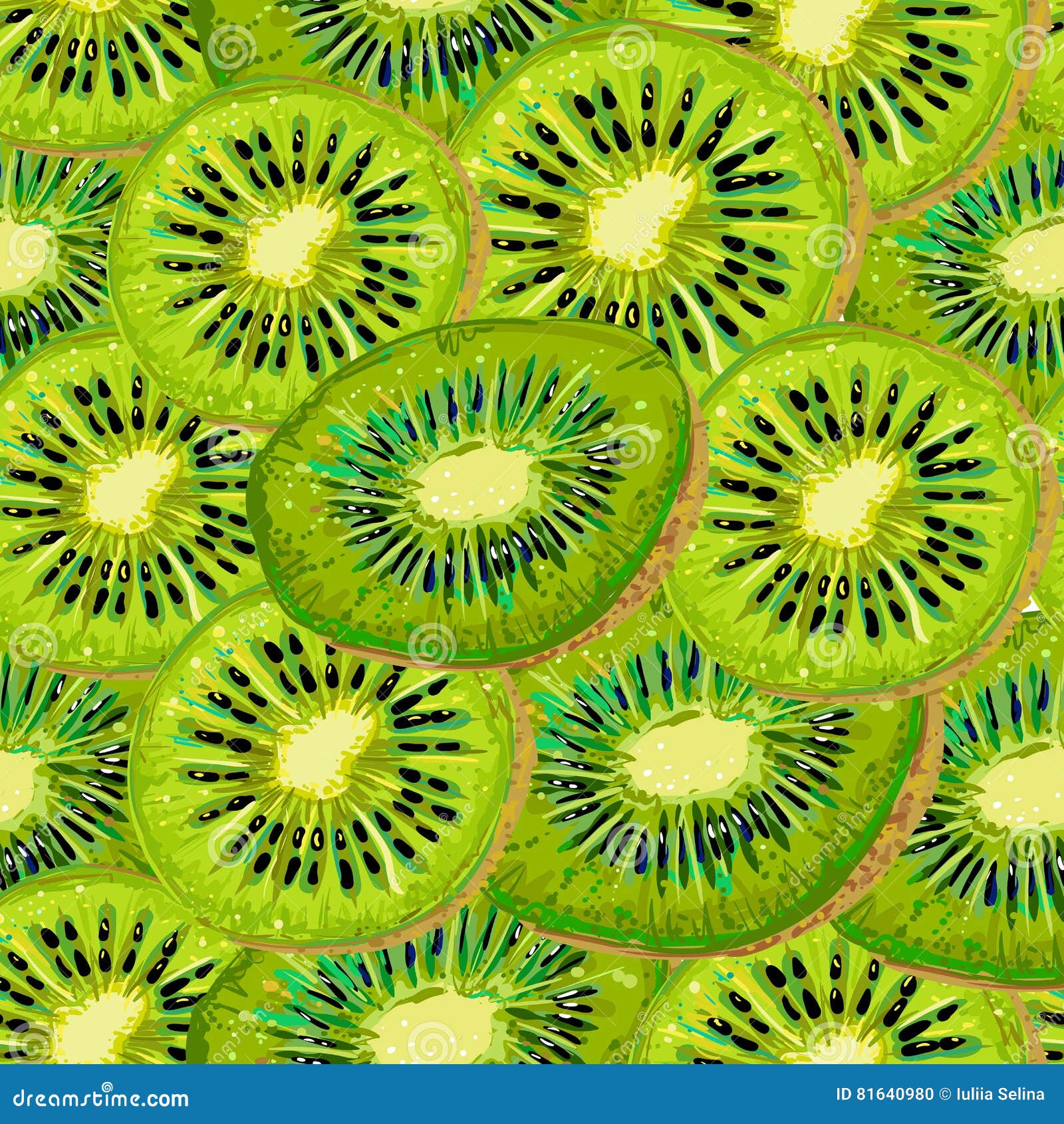 Kiwi seamless pattern stock vector. Illustration of repeat - 81640980