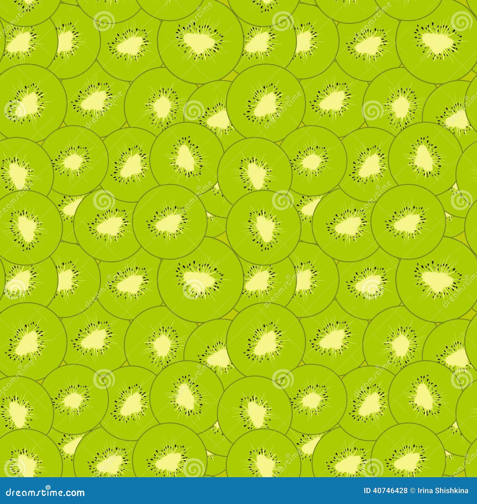 Kiwi seamless pattern stock vector. Illustration of kiwi - 40746428