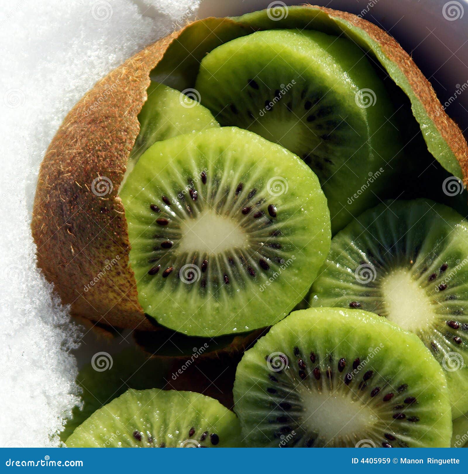 Kiwi Slices stock image. Image of zealand, peel, healthy - 4405959