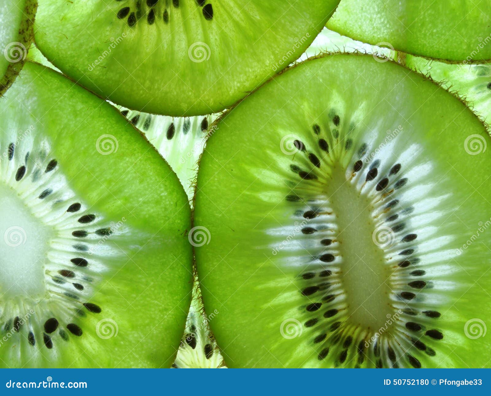 Kiwi slices stock photo. Image of green, tasty, tropical - 50752180